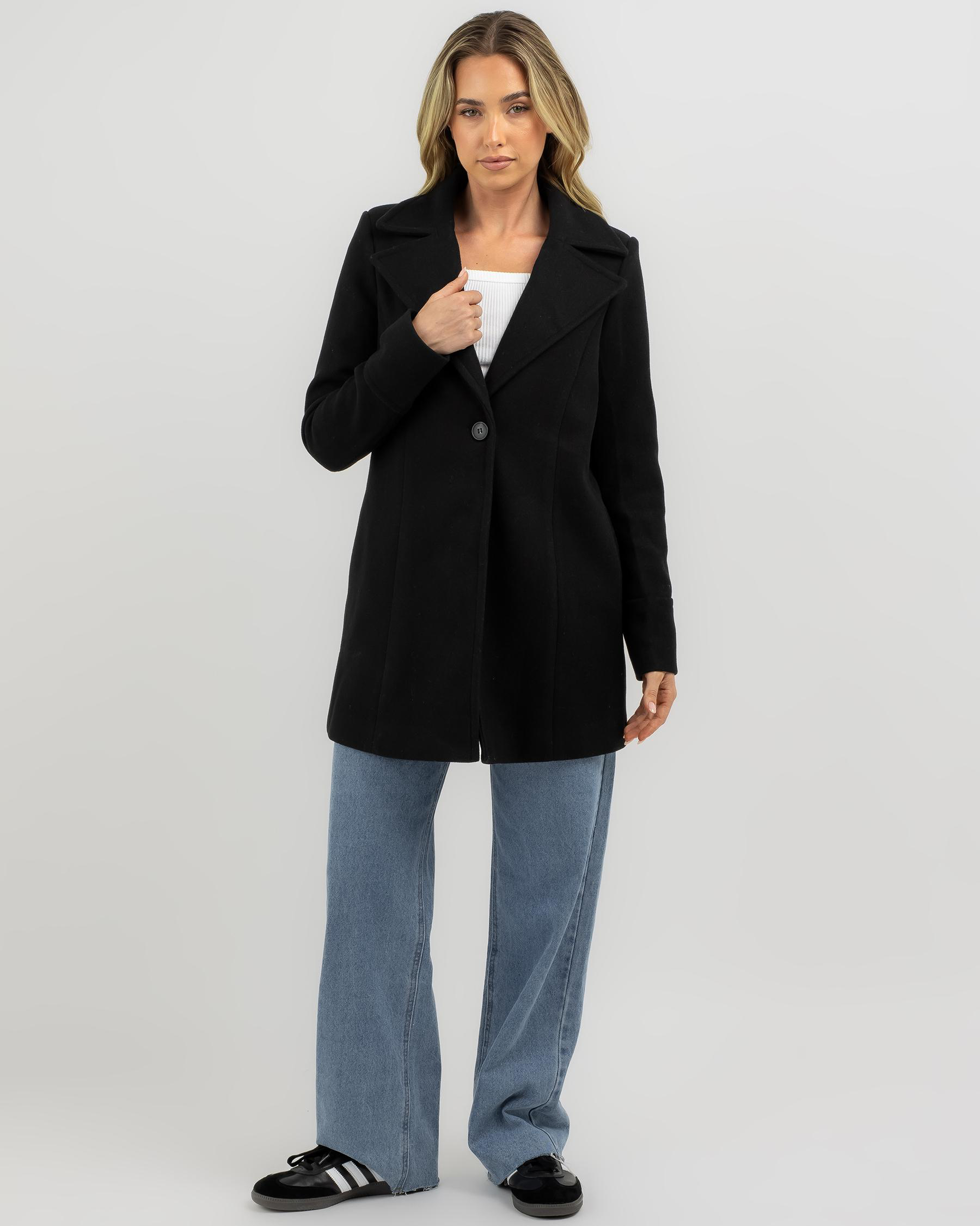 Ava And Ever Carley Coat In Black - Fast Shipping & Easy Returns - City ...