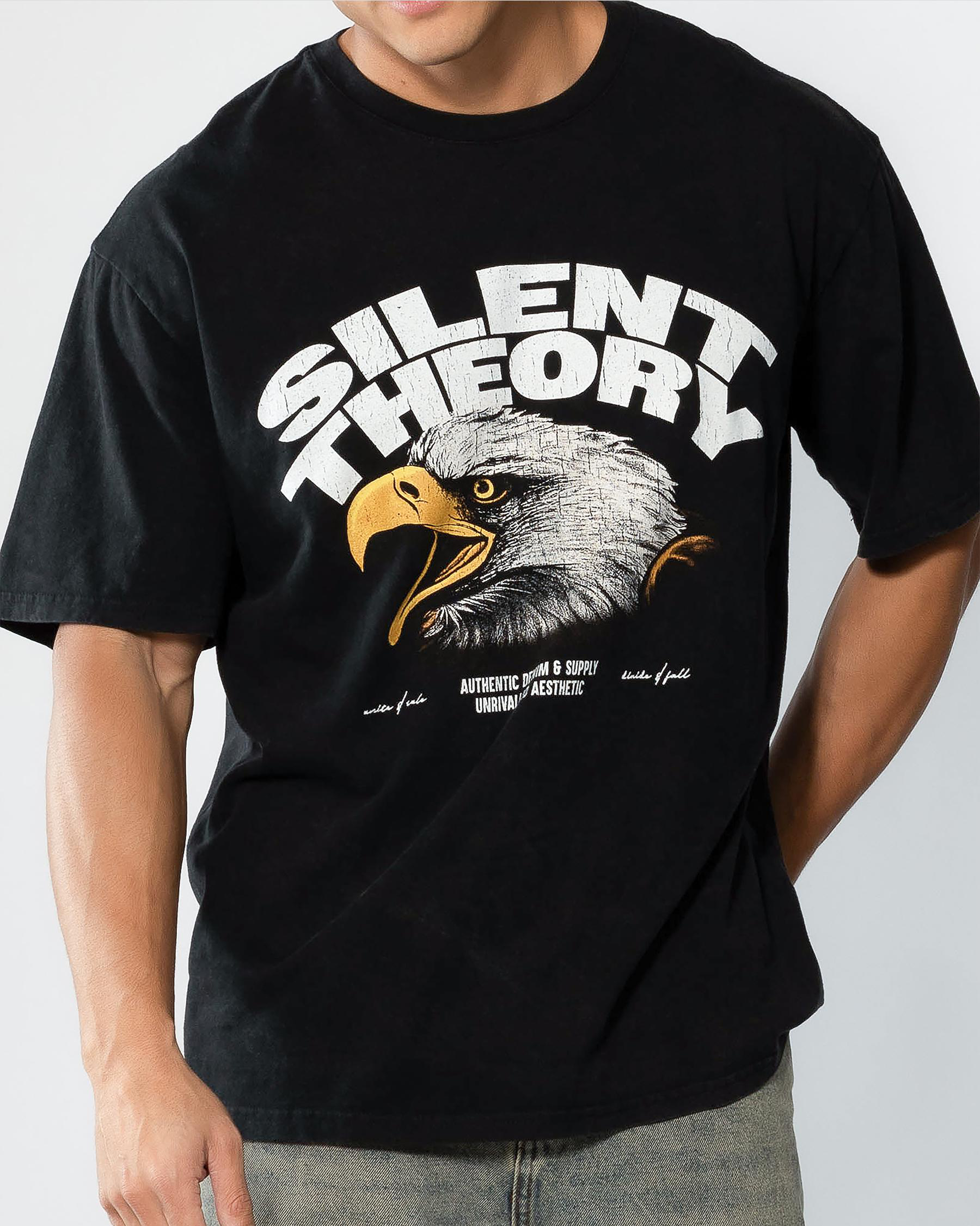 Shop Silent Theory Unite T-Shirt In Washed Black - Fast Shipping & Easy ...