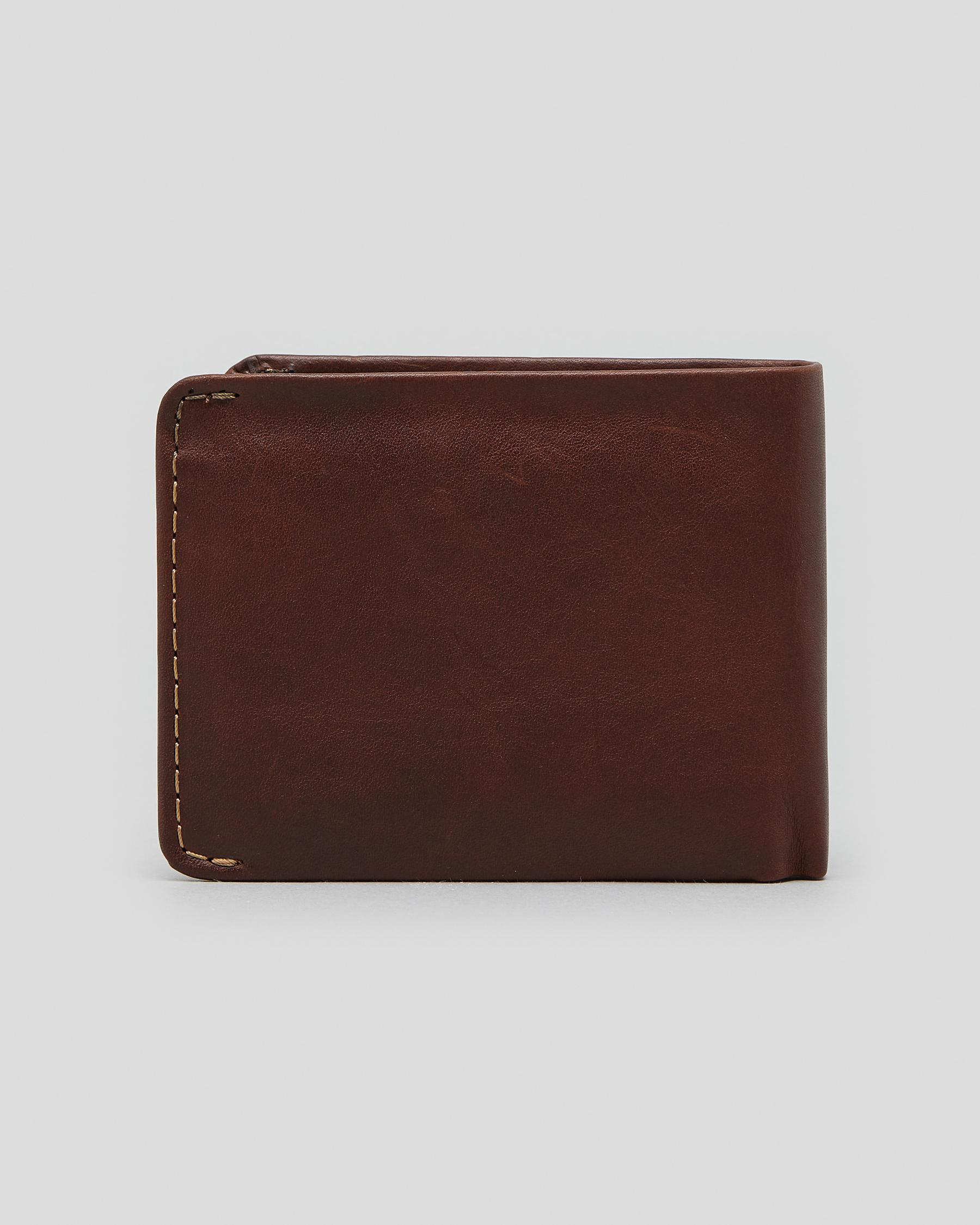 Shop Rip Curl Texas Leather RFID Wallet In Brown - Fast Shipping & Easy ...
