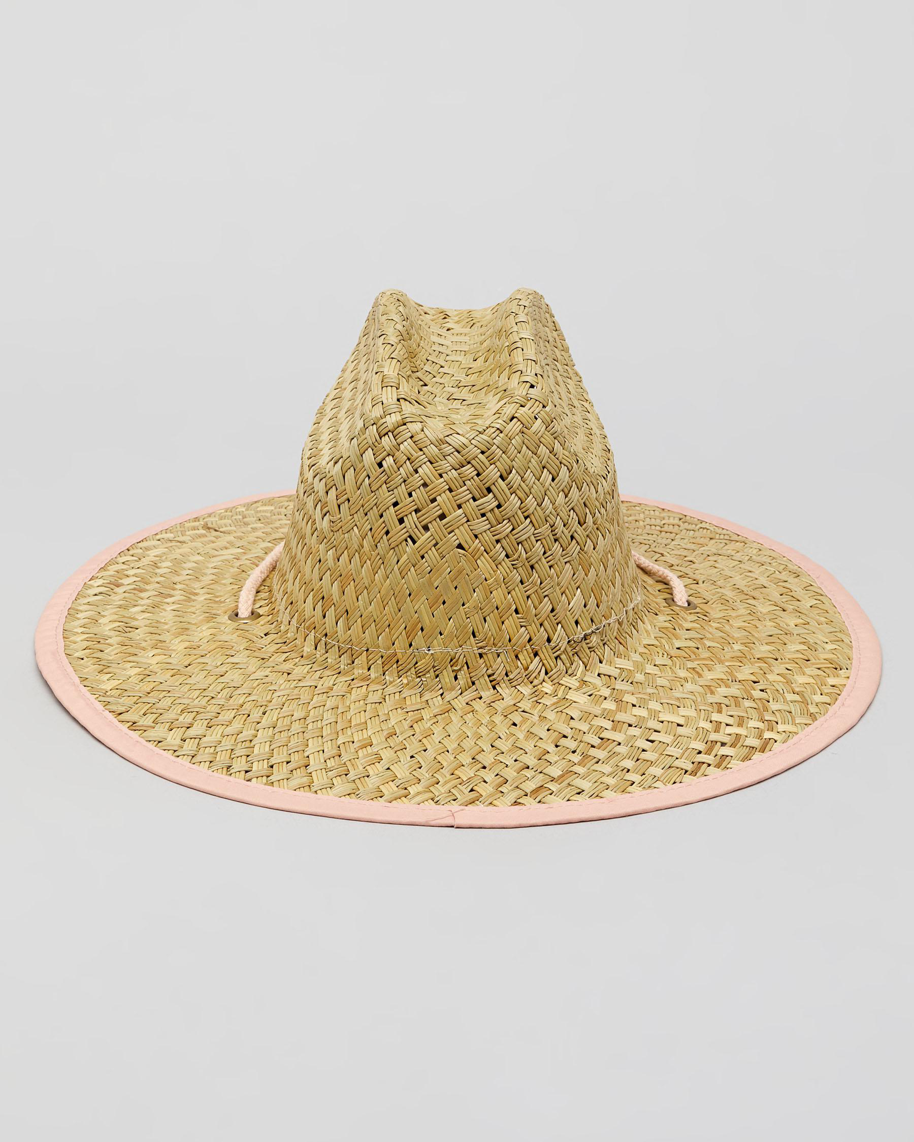 Shop Roxy Pina to My Colada Panama Hat In Cafe Creme - Fast Shipping ...