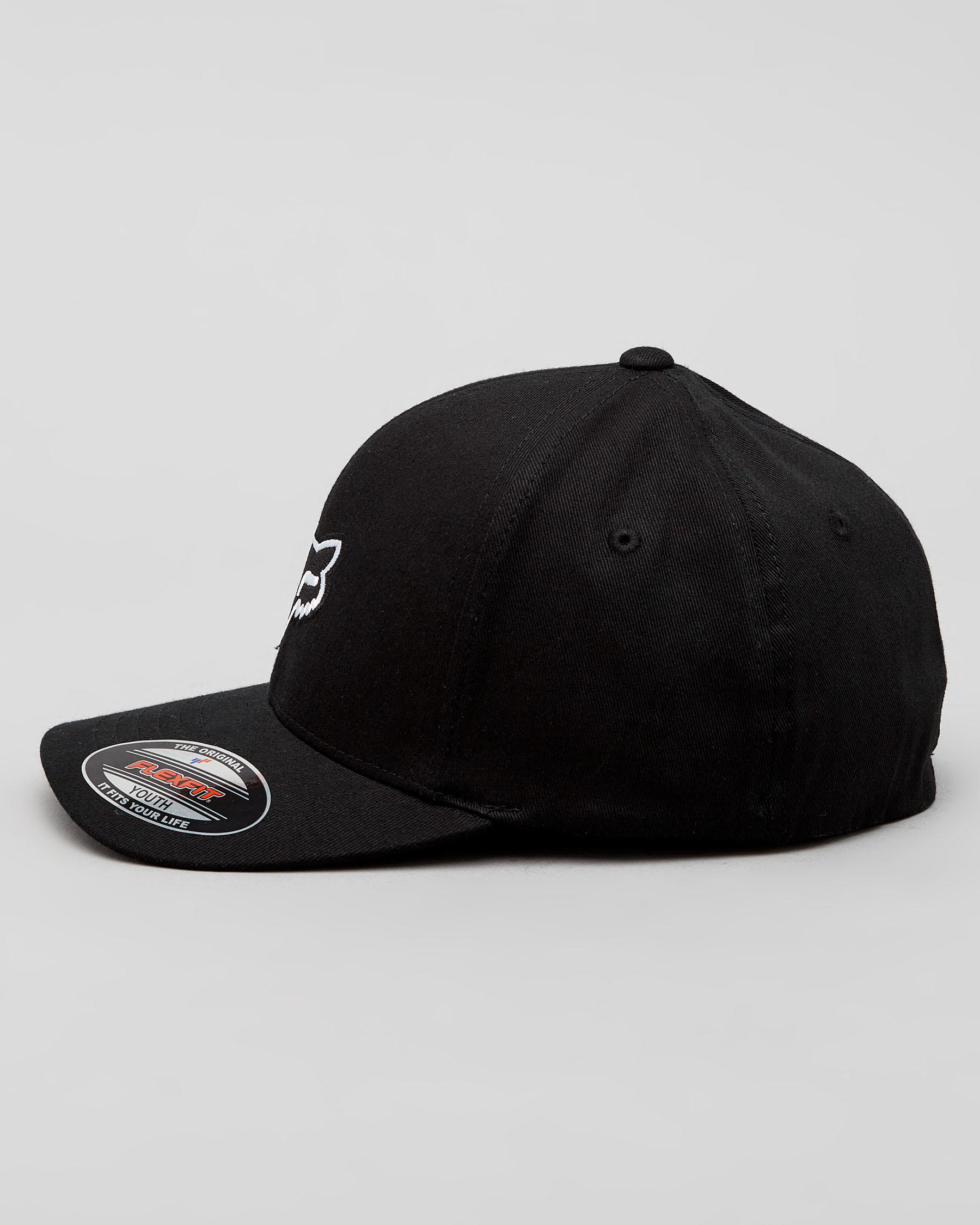 Shop Fox Boys' Legacy FF Cap In Black - Fast Shipping & Easy Returns ...