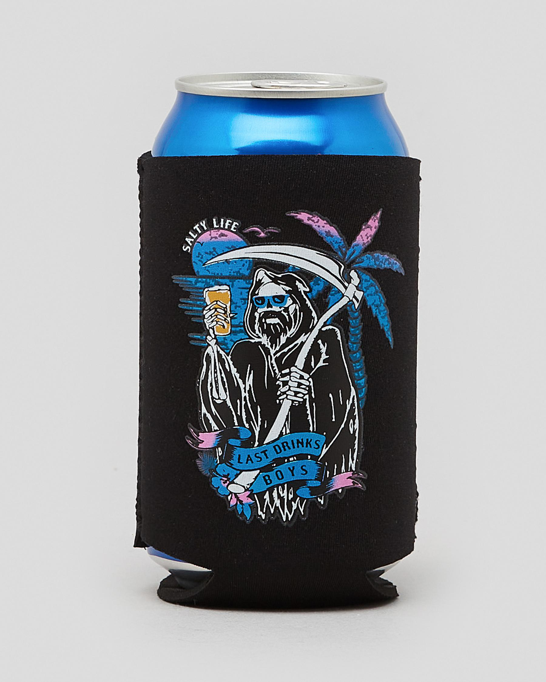Shop Salty Life Beer O'Clock Stubby Cooler In Black - Fast Shipping ...