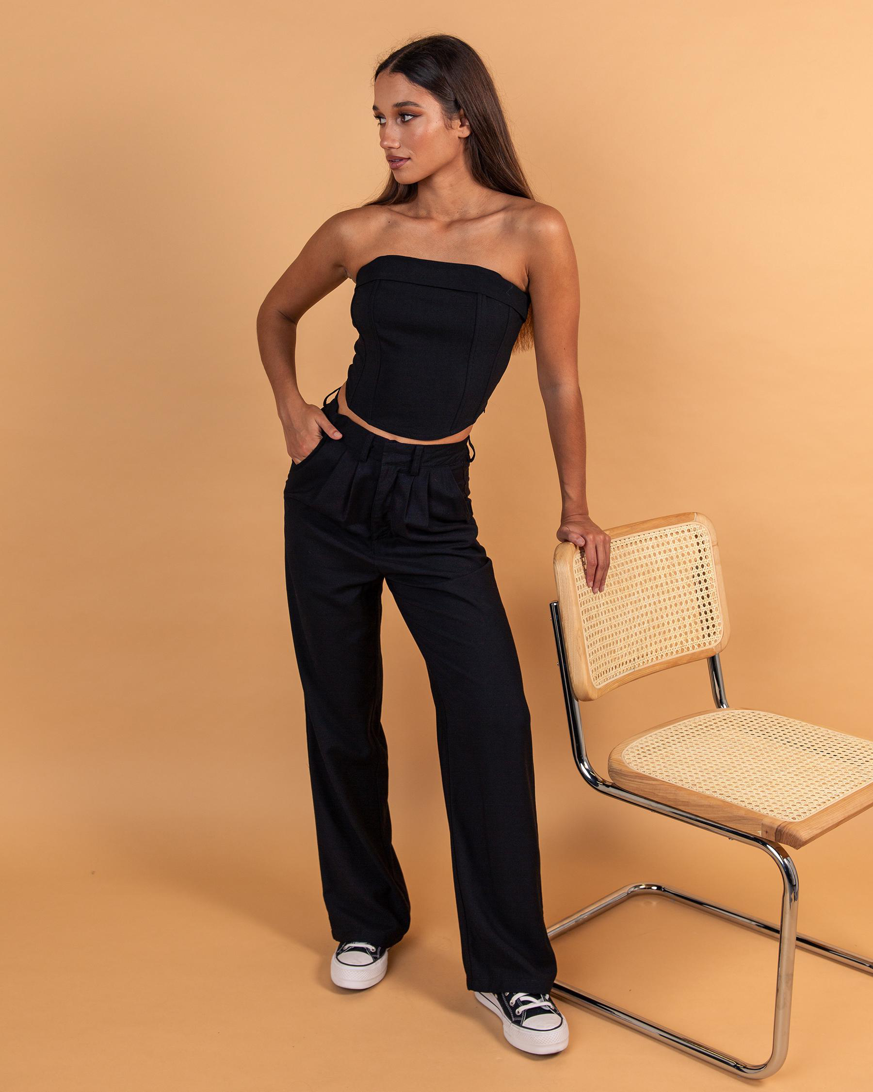 Shop Pink Diamond Kelly Pants In Black - Fast Shipping & Easy Returns ...