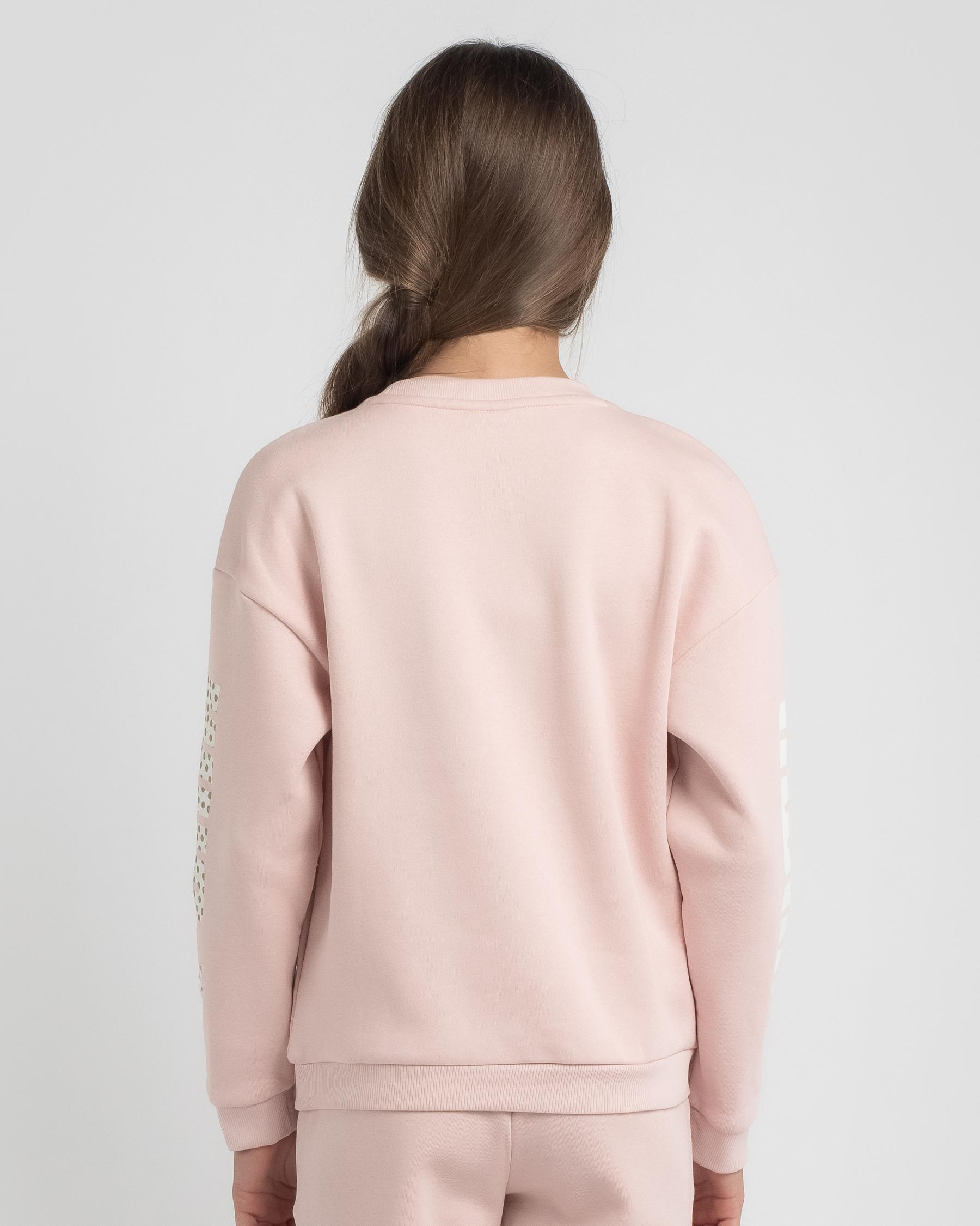 Shop Puma Girls' Alpha Sweatshirt In Lotus - Fast Shipping & Easy ...