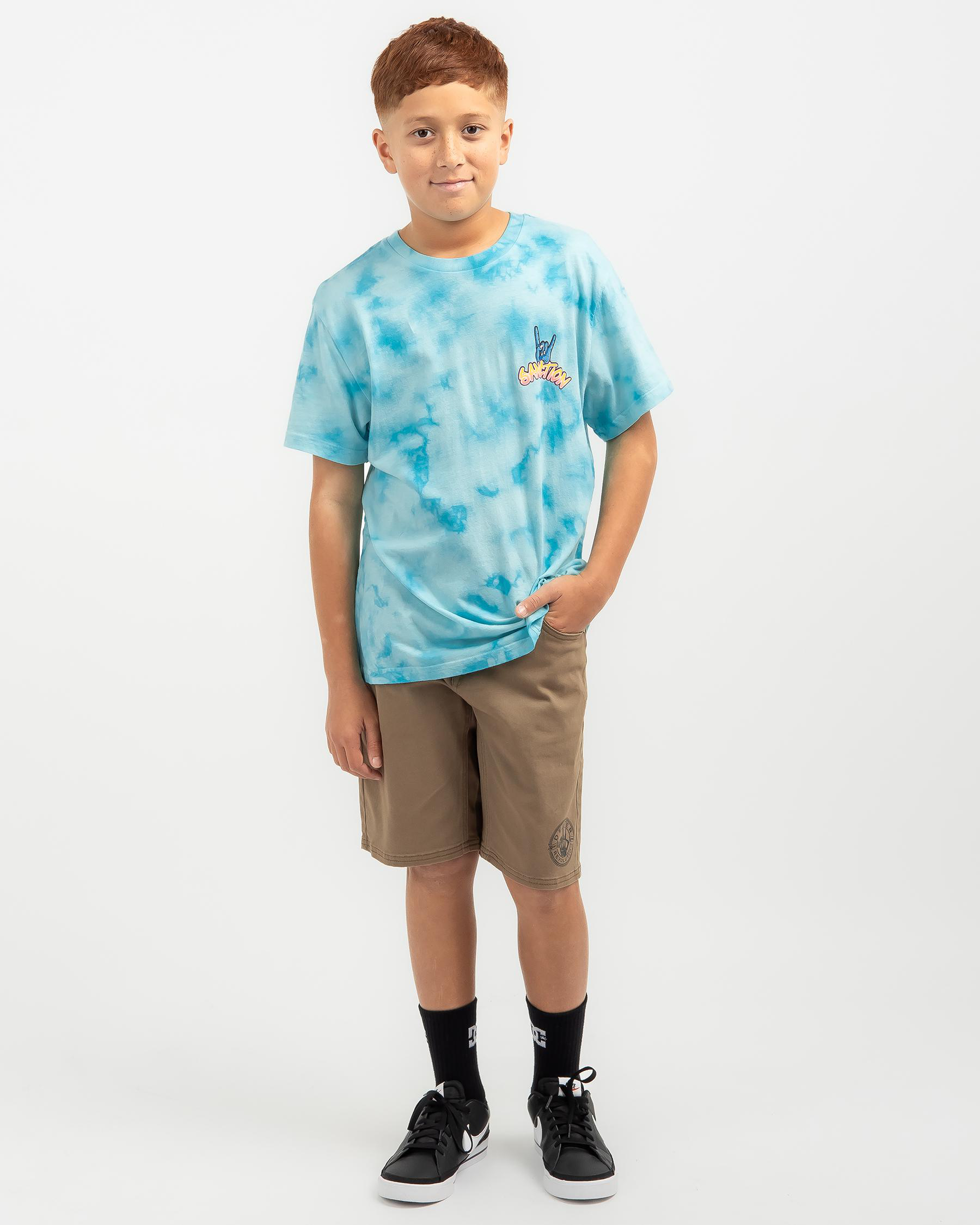 Shop Sanction Boys' Drop In T-Shirt In Mint Mottle - Fast Shipping ...