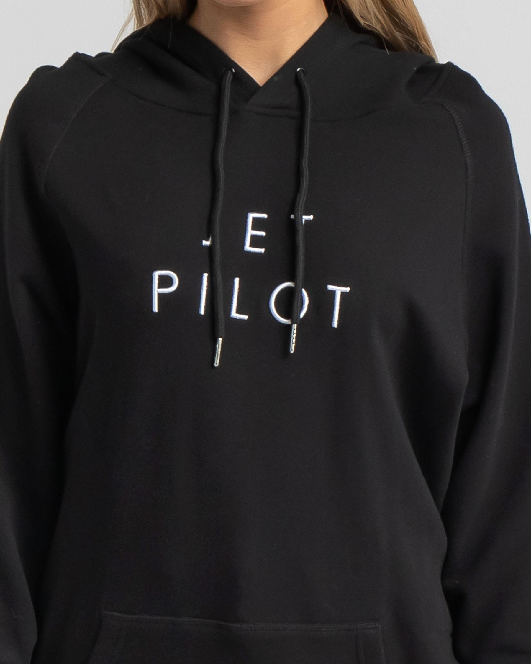 Shop Jetpilot Womens Hoodie In Black - Fast Shipping & Easy Returns ...