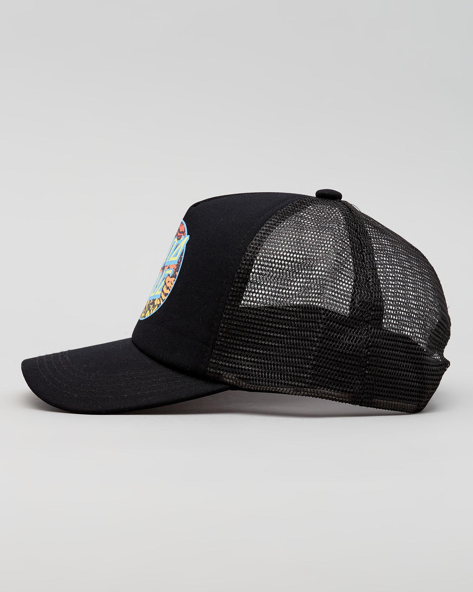 Shop Santa Cruz Roskopp Dot Trucker Cap In Black - Fast Shipping & Easy ...