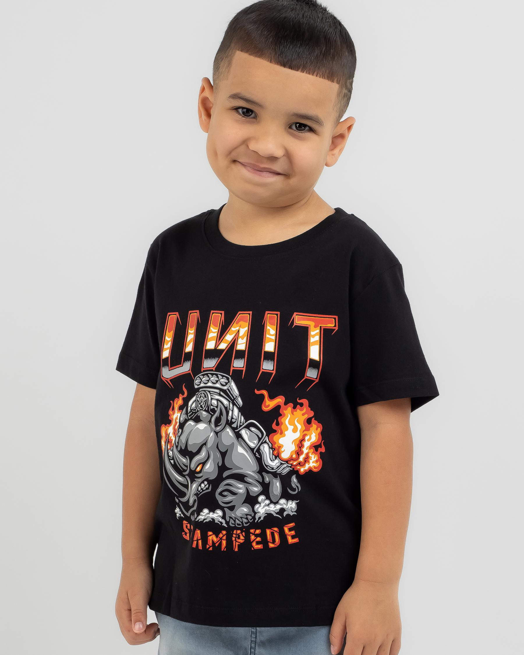 Shop Unit Toddlers' Stampede T-Shirt In Black - Fast Shipping & Easy ...