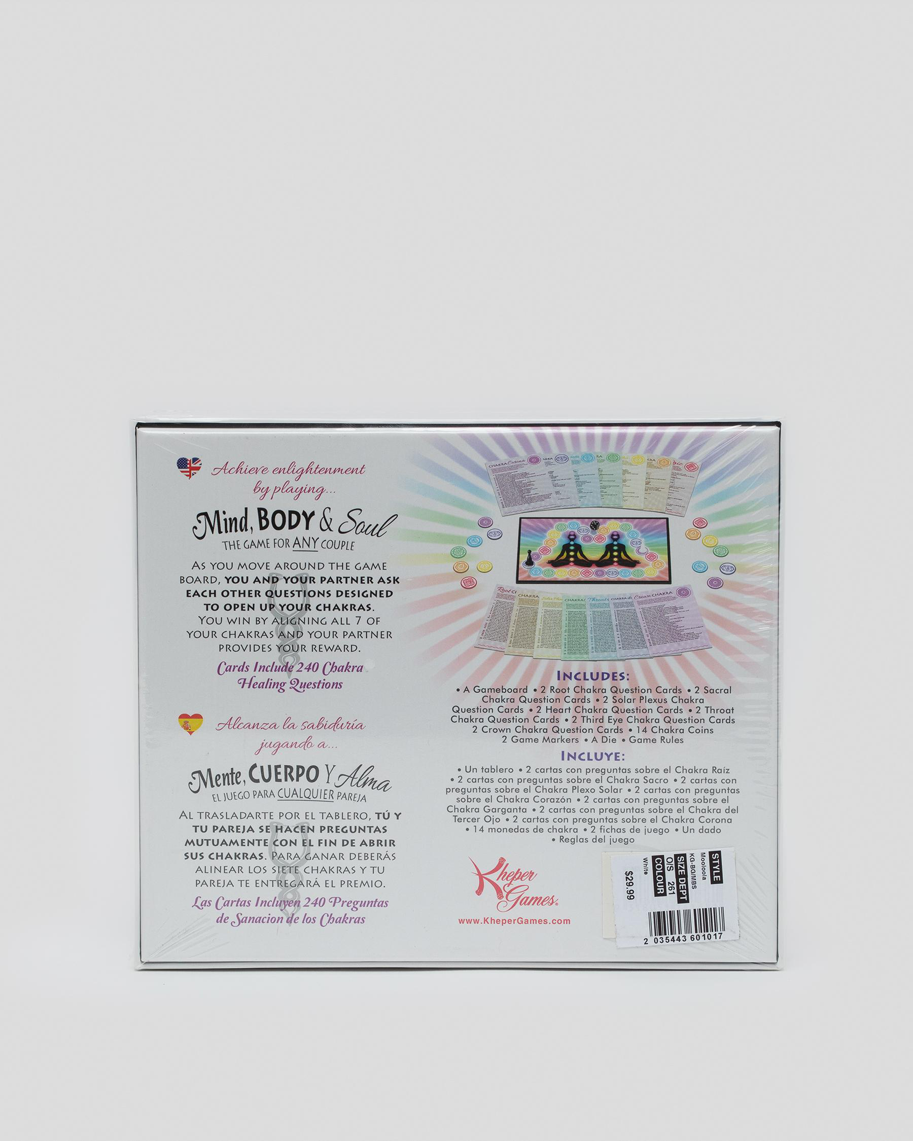 Shop Mooloola Mind Body & Soul Chakra Board Game In White - Fast ...