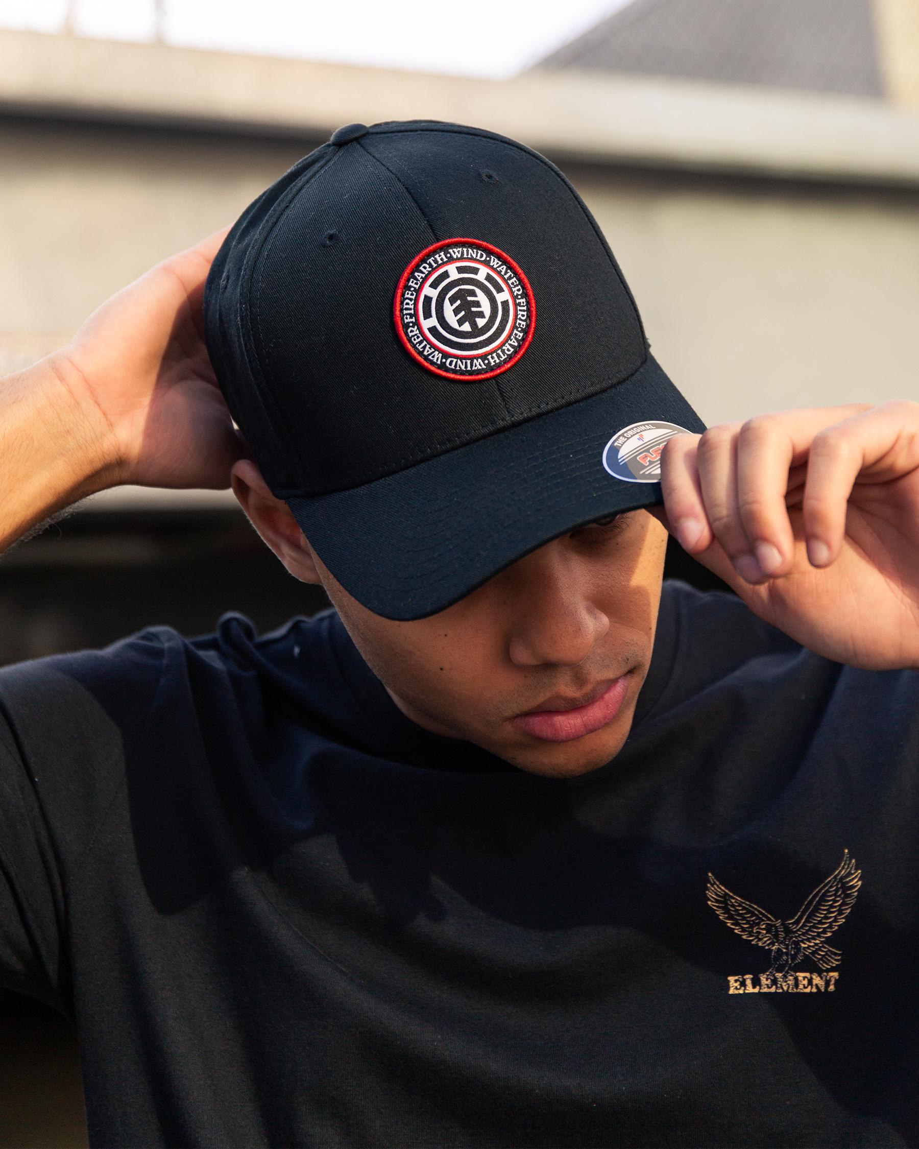 Shop Element Seal Flexfit Cap In Flint Black - Fast Shipping & Easy ...
