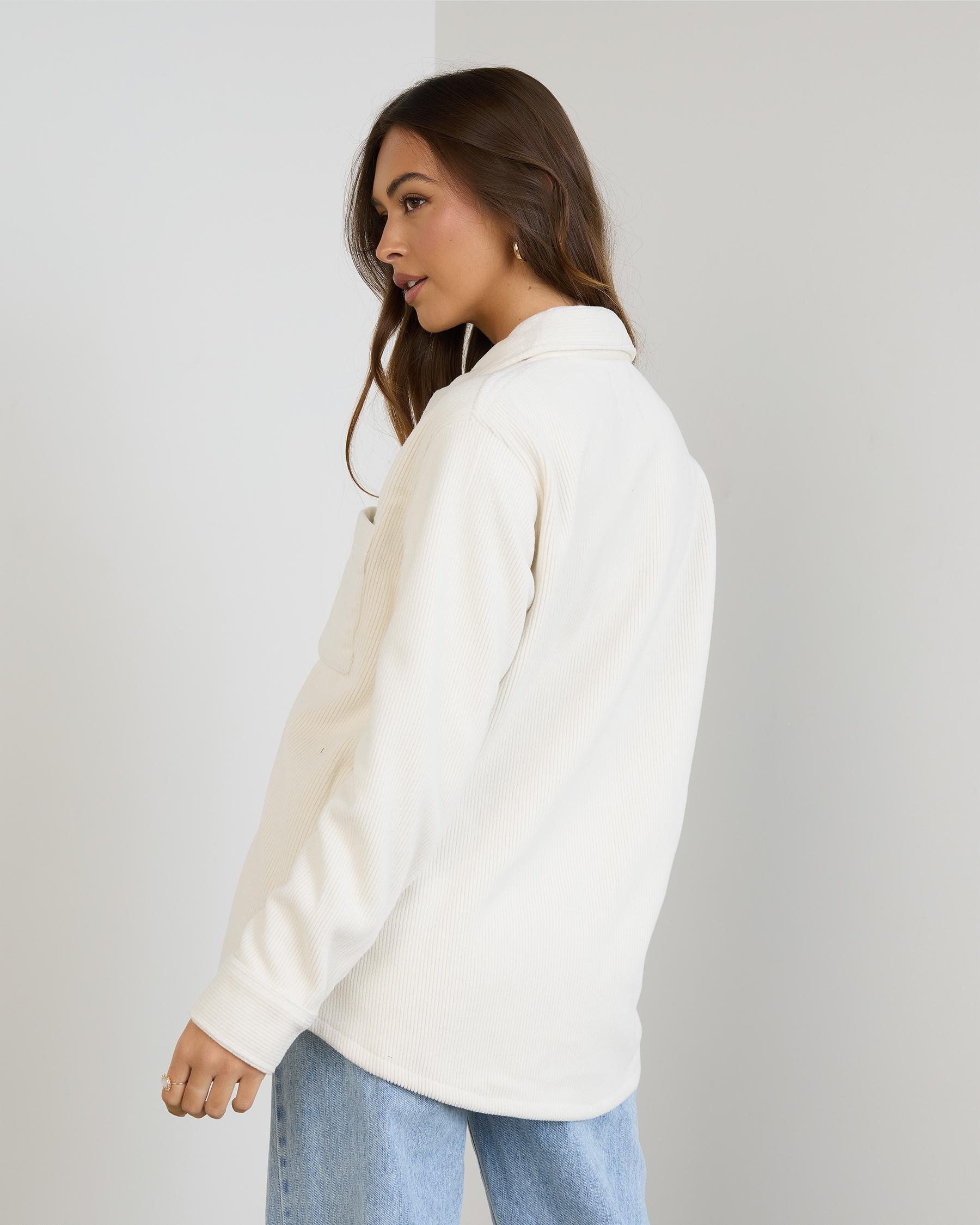 Shop Volcom Dede Shacket In Cloud - Fast Shipping & Easy Returns - City ...