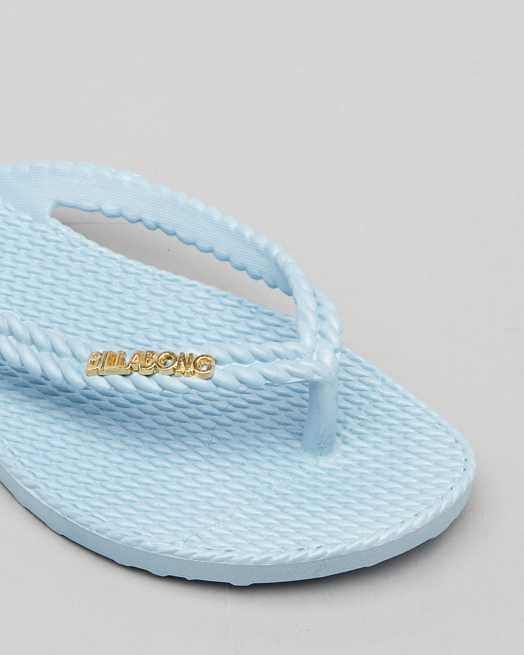 Shop Billabong Kick Back Thongs In Blue - Fast Shipping & Easy Returns ...