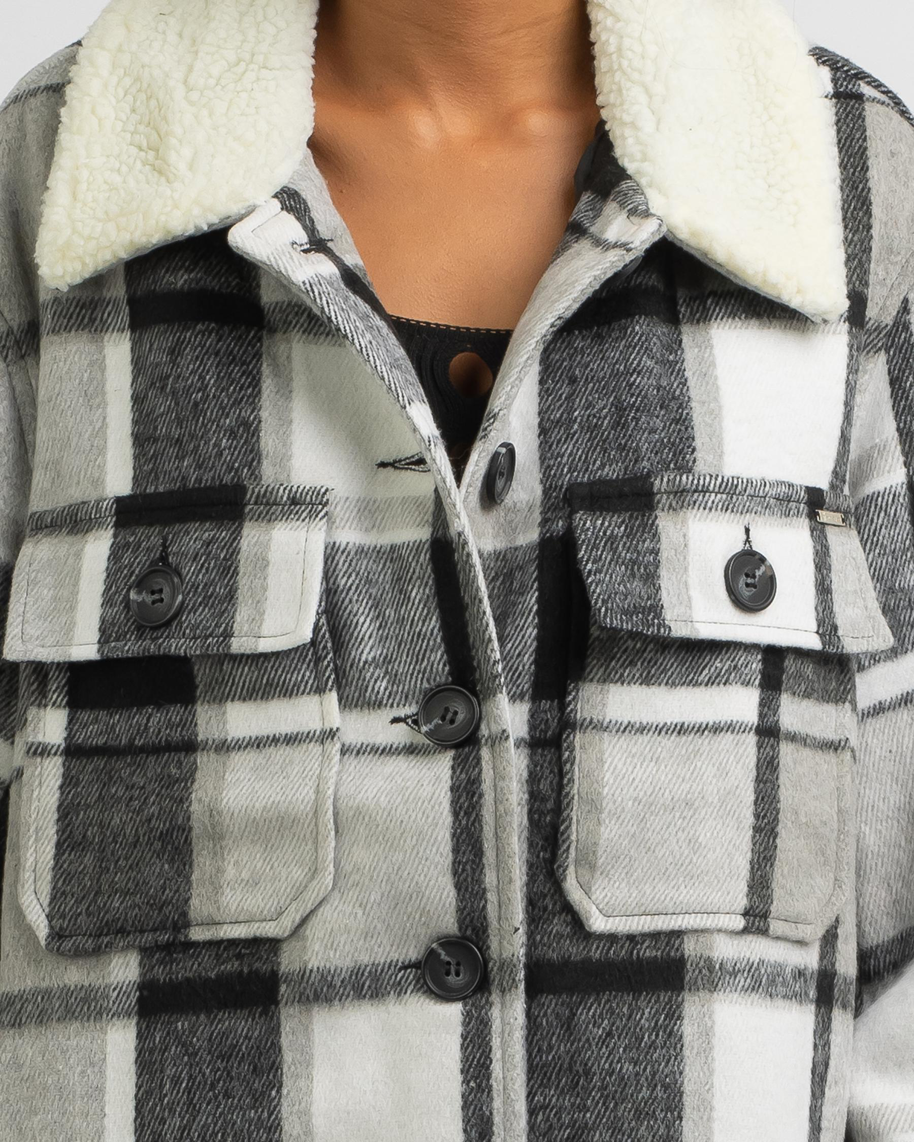 Ava And Ever Thomas Shacket In Black - FREE* Shipping & Easy Returns ...