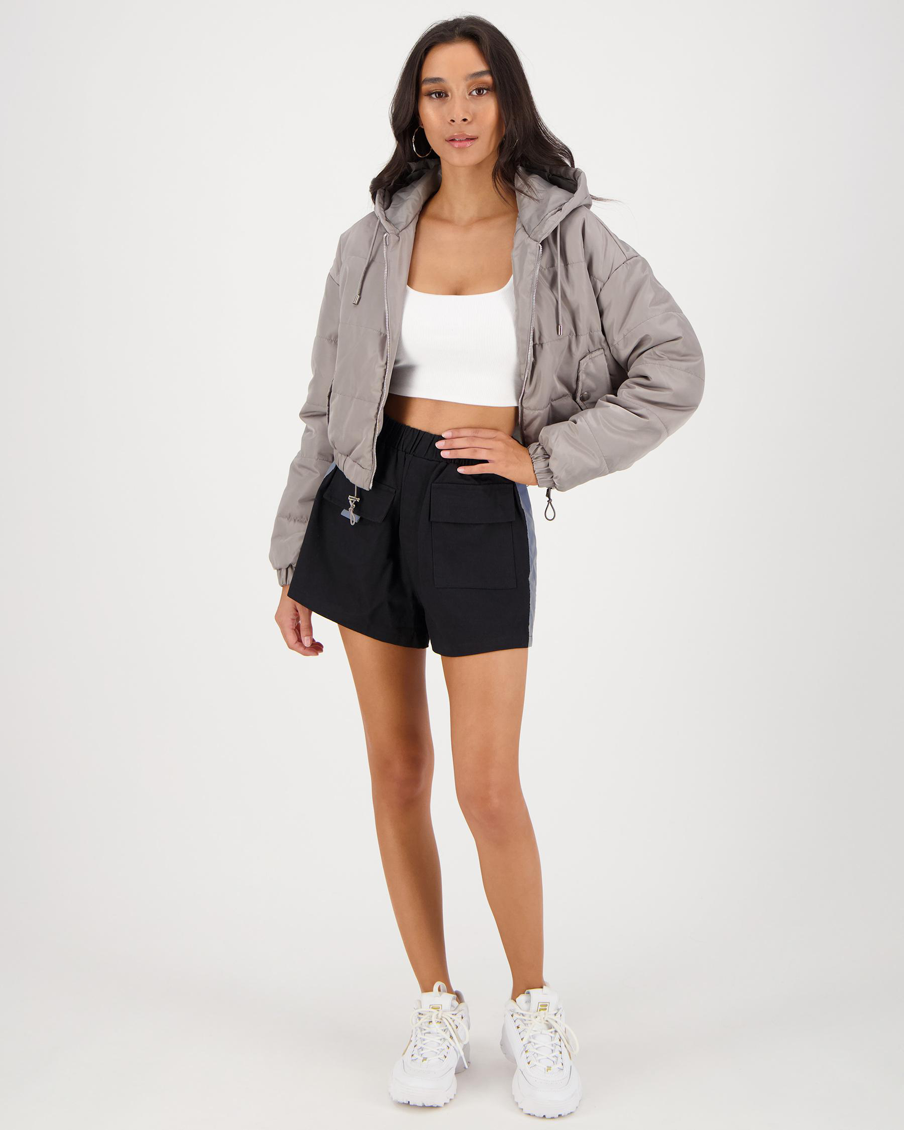 Shop Ava And Ever Aria Jacket In Grey - Fast Shipping & Easy Returns ...