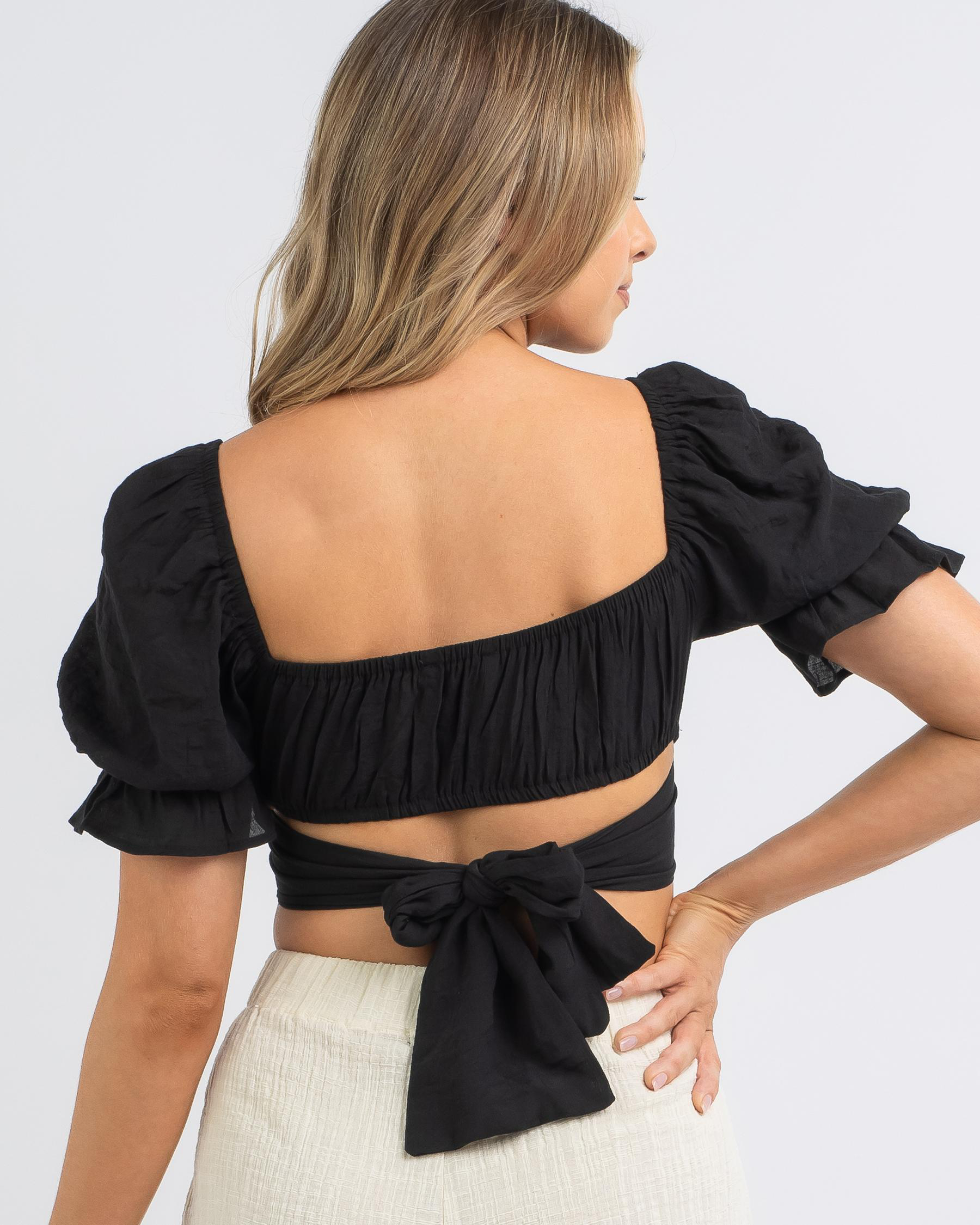 Shop Mooloola Violet Top In Black - Fast Shipping & Easy Returns - City ...