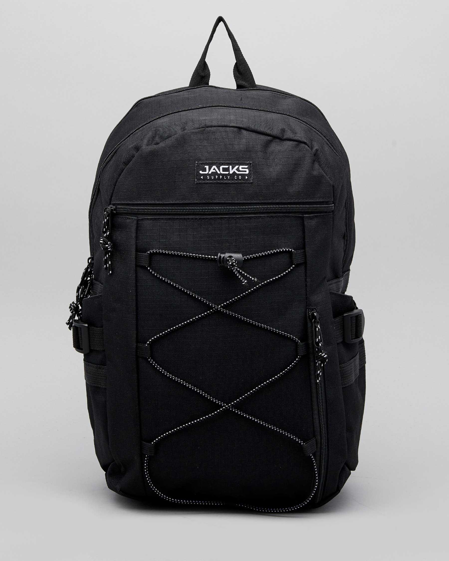 Shop Jacks Rotund Backpack In Black - Fast Shipping & Easy Returns ...