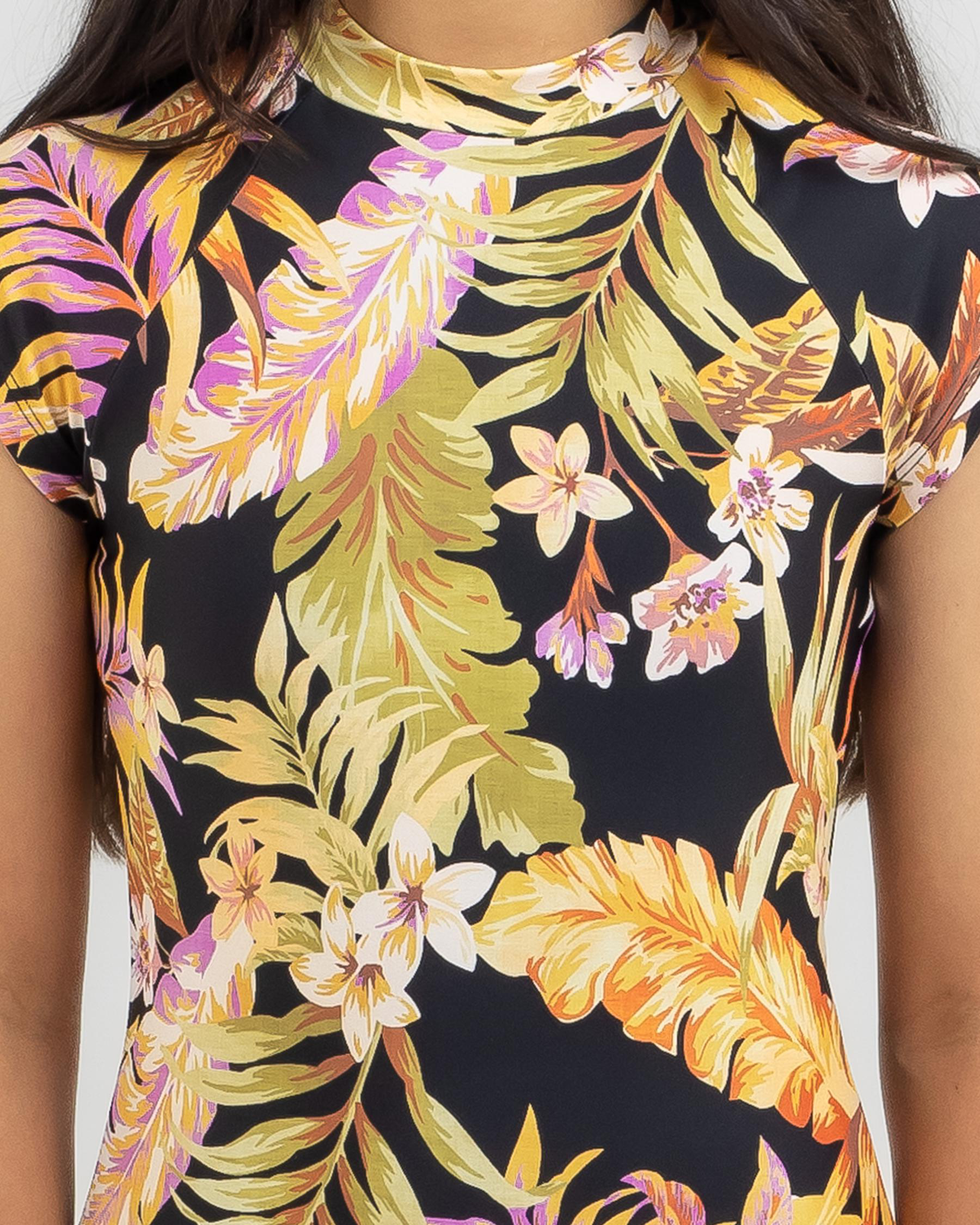 Shop Rip Curl Girls' Sunday Swell Short Sleeve Surfsuit In Peach - Fast ...