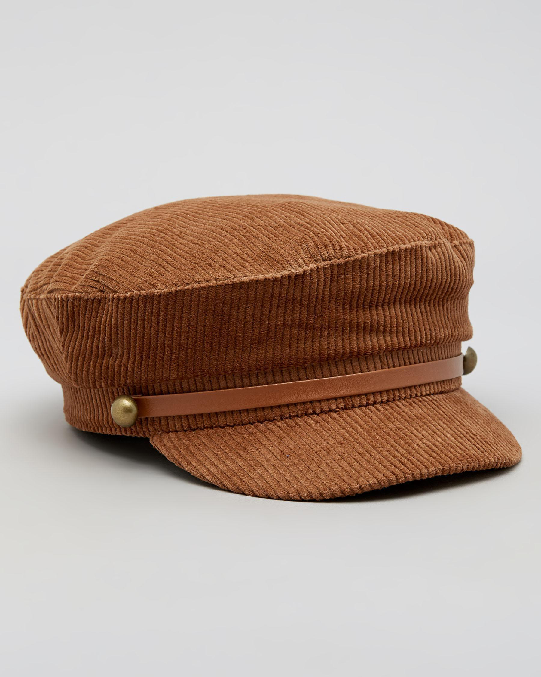 Shop Mooloola Savanna Lieutenant Cap In Pecan - Fast Shipping & Easy ...