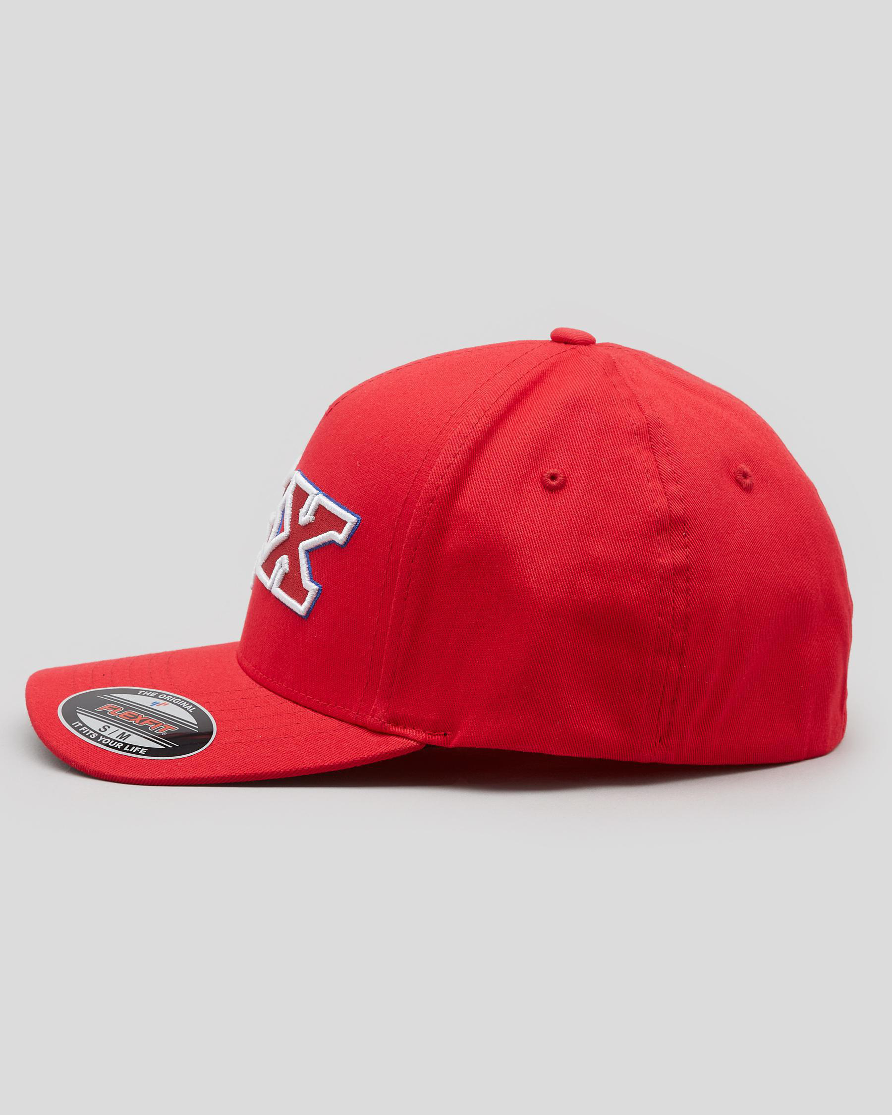 Shop Fox Ellipsoid Flexfit Cap In Flame Red - Fast Shipping & Easy ...