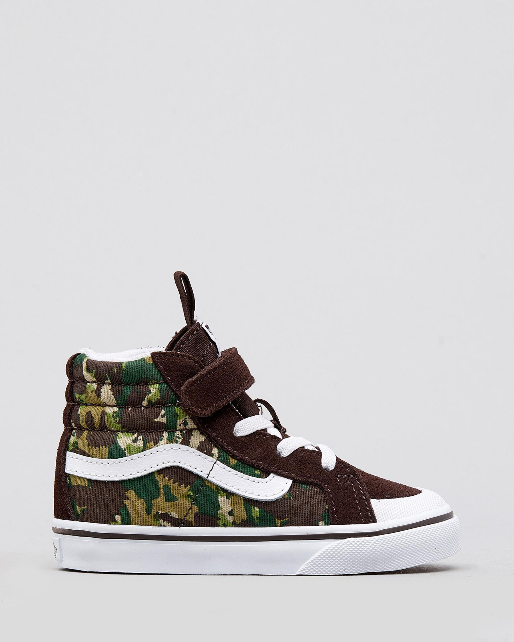 Shop Vans Junior Boys' Sk8-Hi Reissue 138 V Shoes In Brown/white - Fast ...