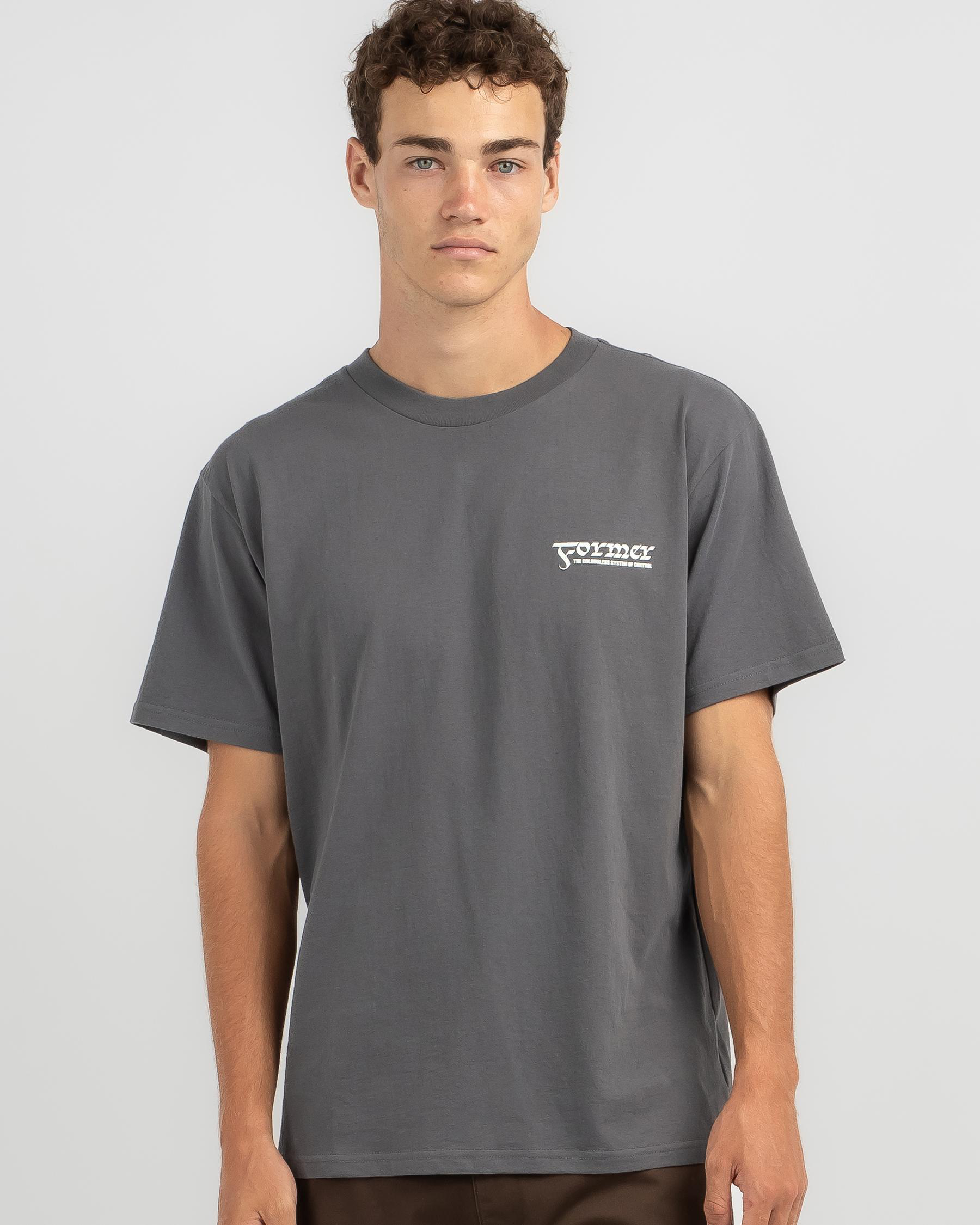 Shop Former Crux T-Shirt In Iron - Fast Shipping & Easy Returns - City ...