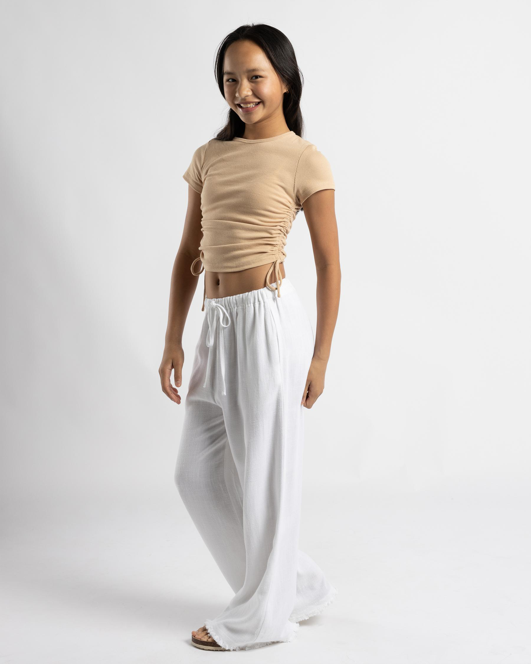 Shop Ava And Ever Girls' Kenny Top In Beige - Fast Shipping & Easy ...