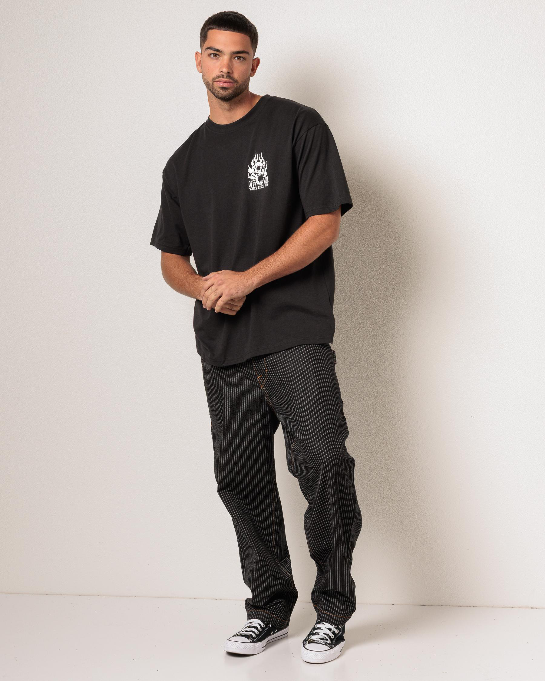 Shop Vans Off The Wall Fever T-Shirt In Black - Fast Shipping & Easy ...