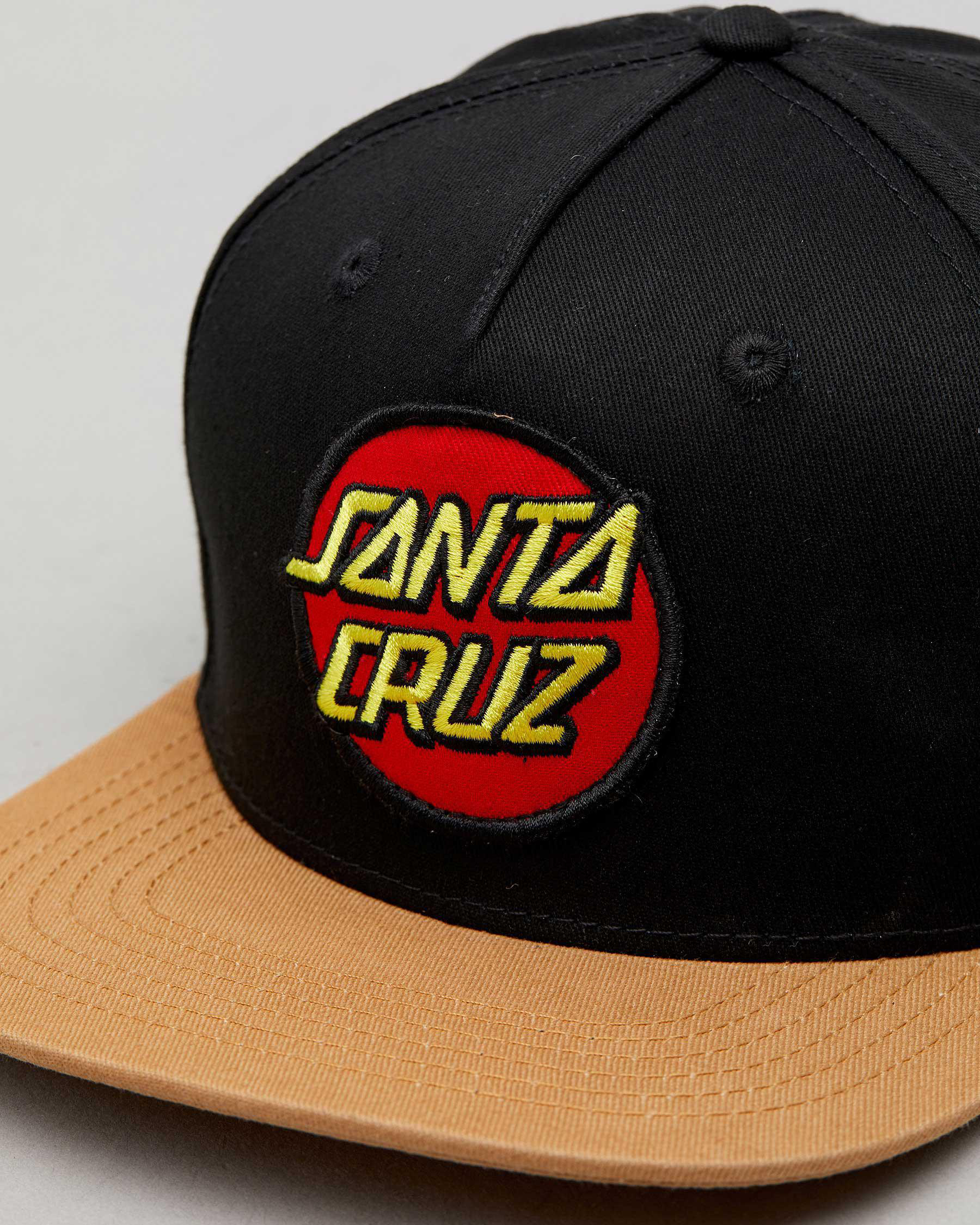 Santa Cruz Classic Patch Snapback Cap In Navy - Fast Shipping & Easy ...