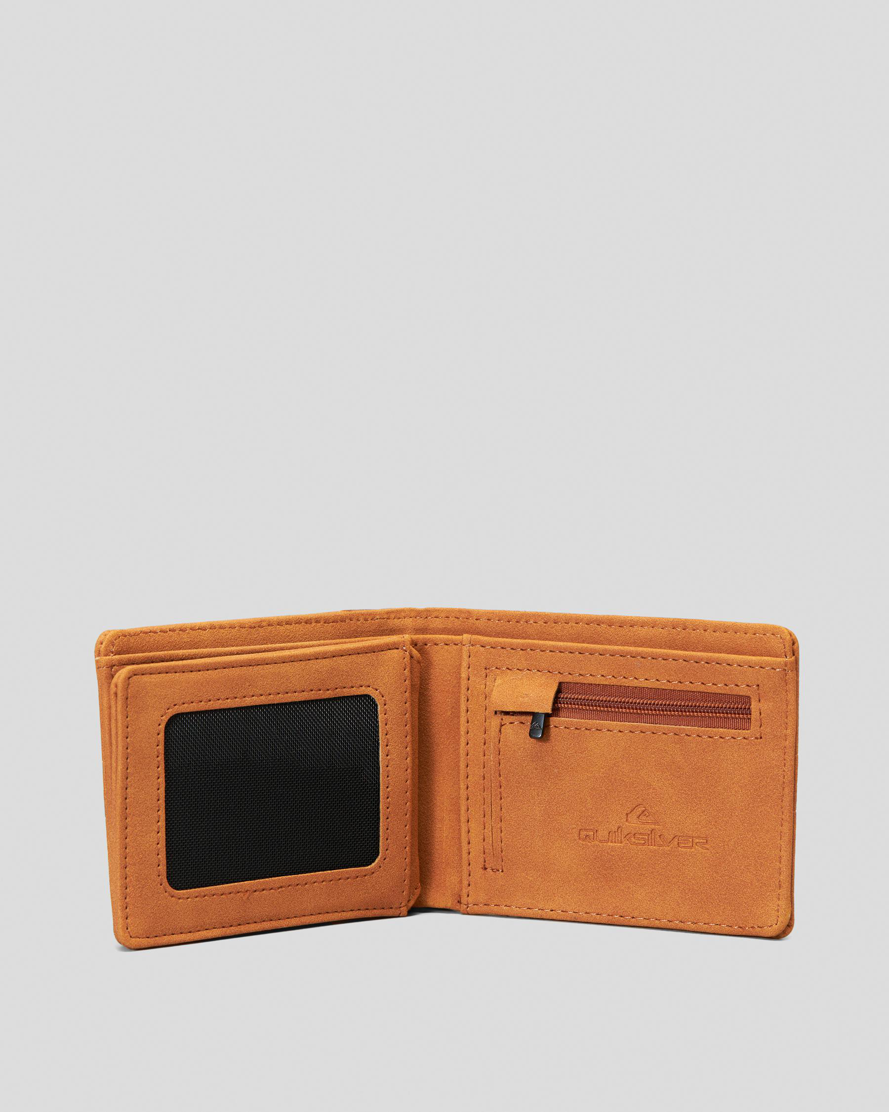 Shop Quiksilver Stamp Ramper Wallet In Chocolate Brown - Fast Shipping ...