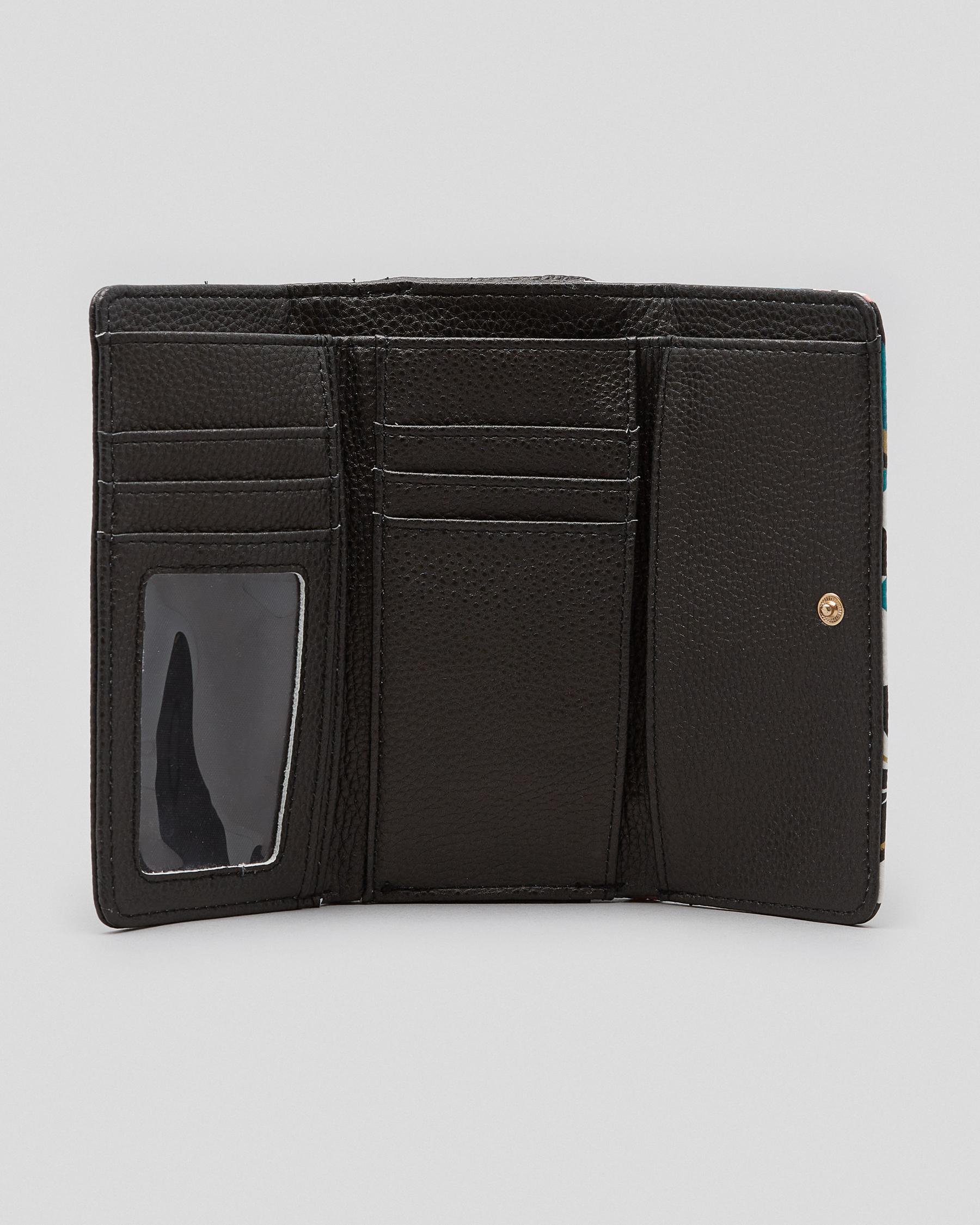 Shop Roxy Hazy Daze Wallet In Anthracite Paradiso - Fast Shipping ...