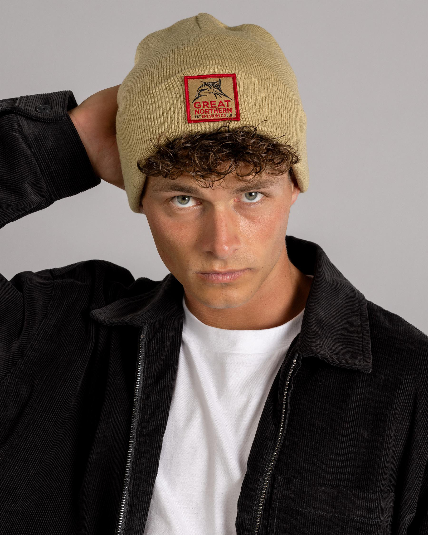 Great Northern GN Classic Beanie In Sand - FREE* Shipping & Easy ...