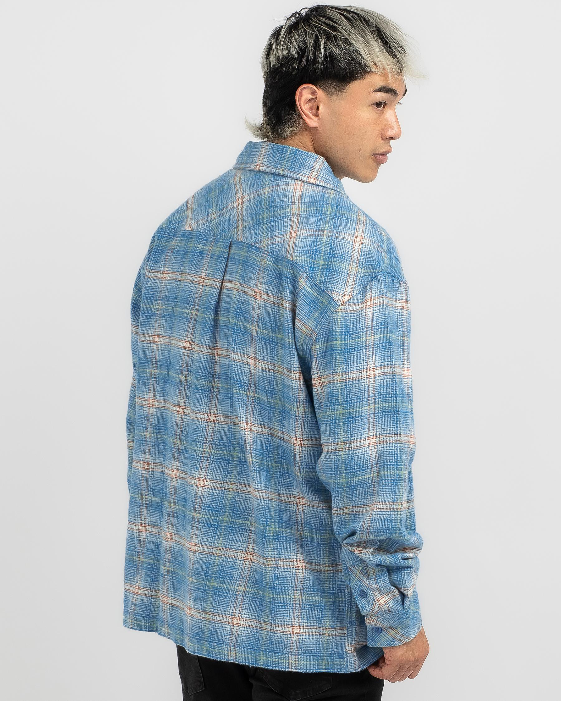 Shop Afends Position Flanno Shirt In Lake Check - Fast Shipping & Easy Returns - City Beach ...