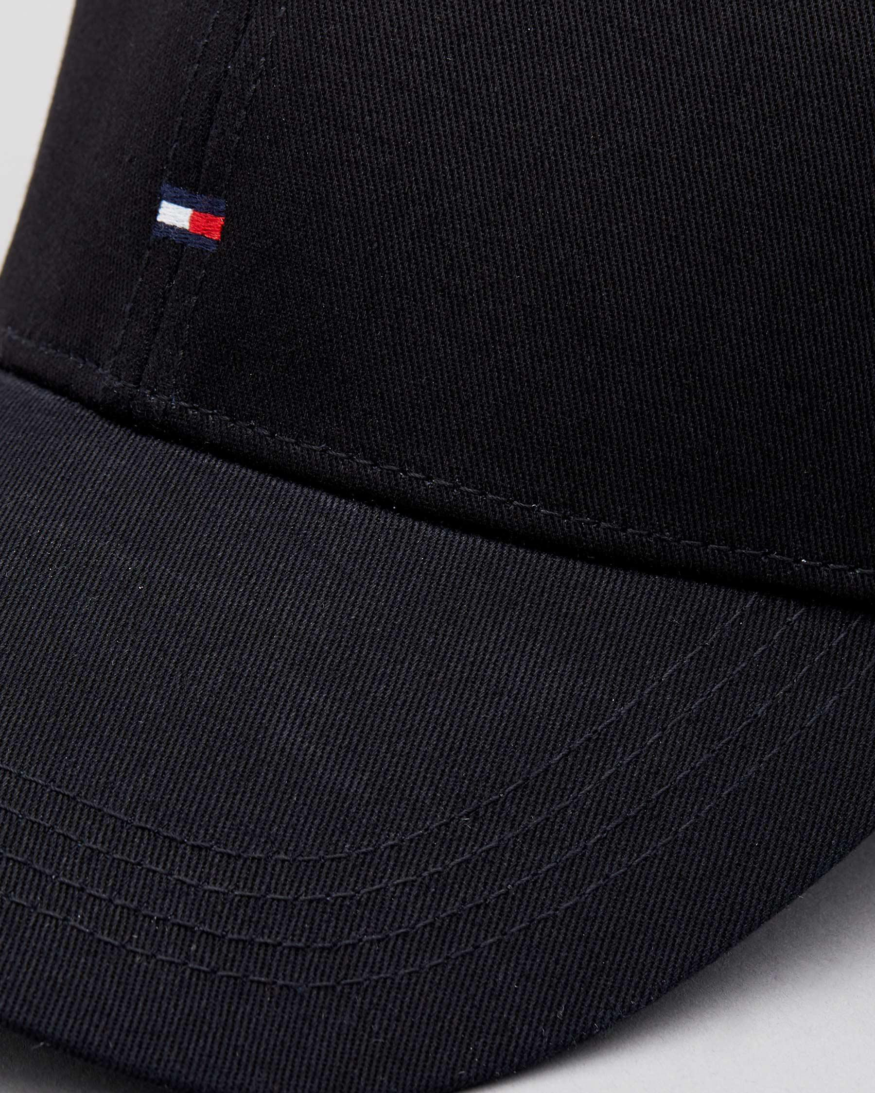 Shop Tommy Hilfiger Classic Cap In Flag Black - Fast Shipping & Easy ...