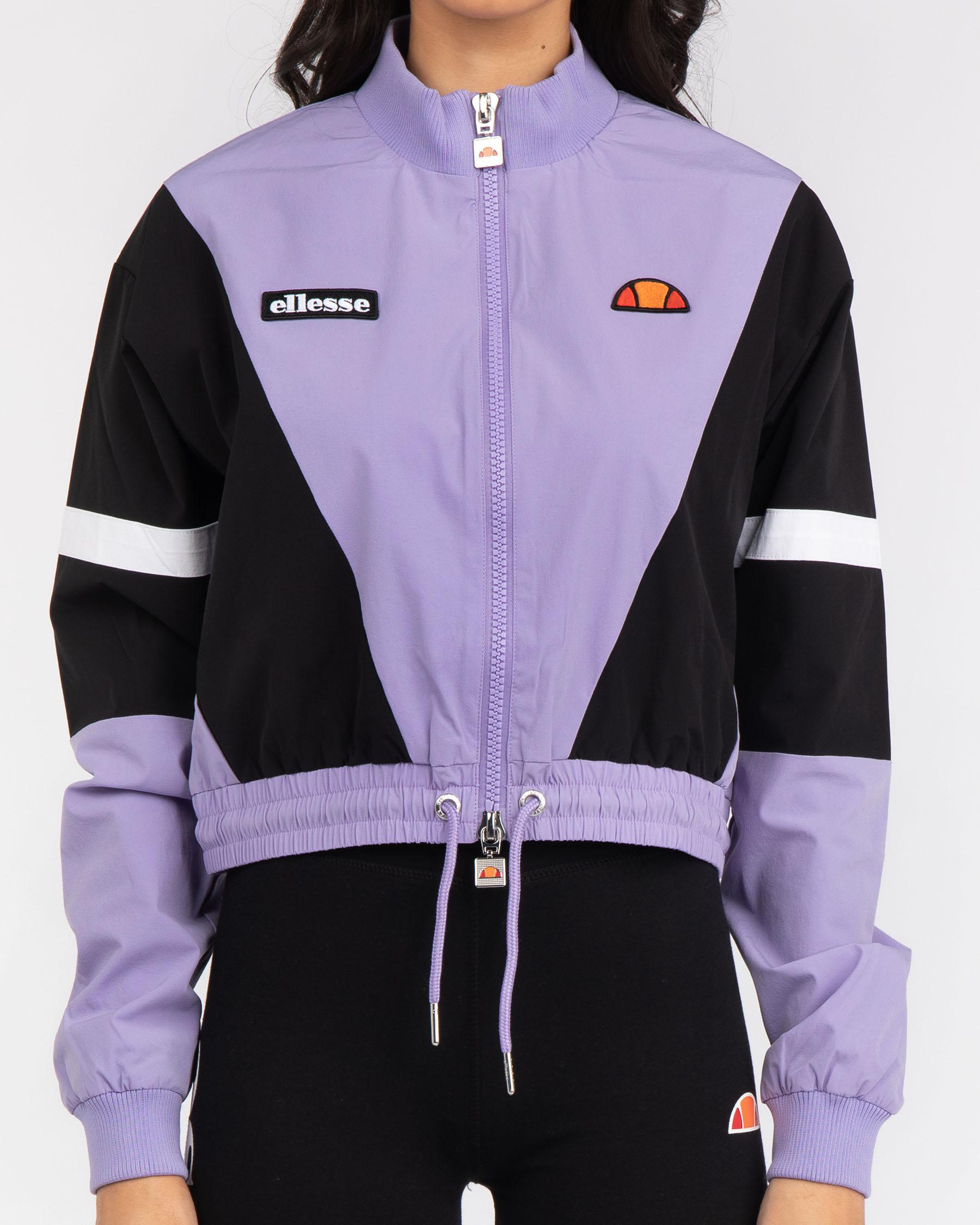 Shop Ellesse Stephanie Jacket In Purple/black - Fast Shipping & Easy ...