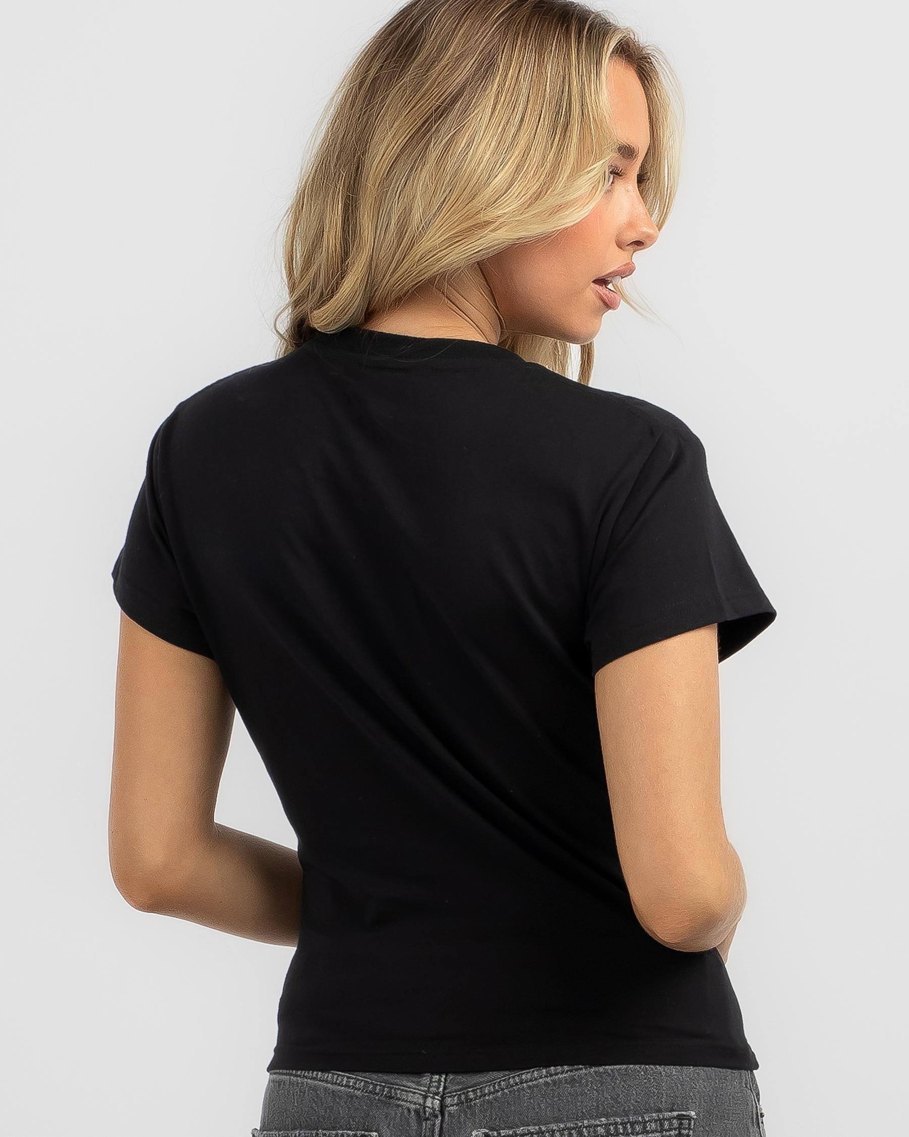 Shop Rusty Norty Skimmer Baby Tee In Black - Fast Shipping & Easy ...