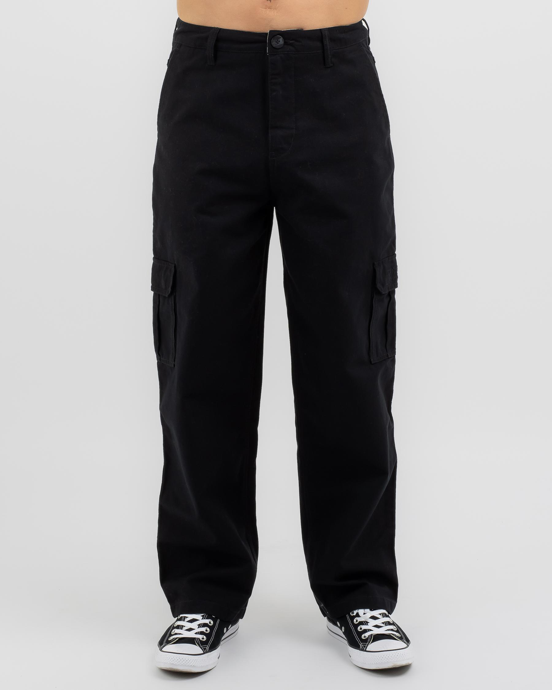 Shop Rip Curl Savage Cuts Cargo Pants In Black - Fast Shipping & Easy ...