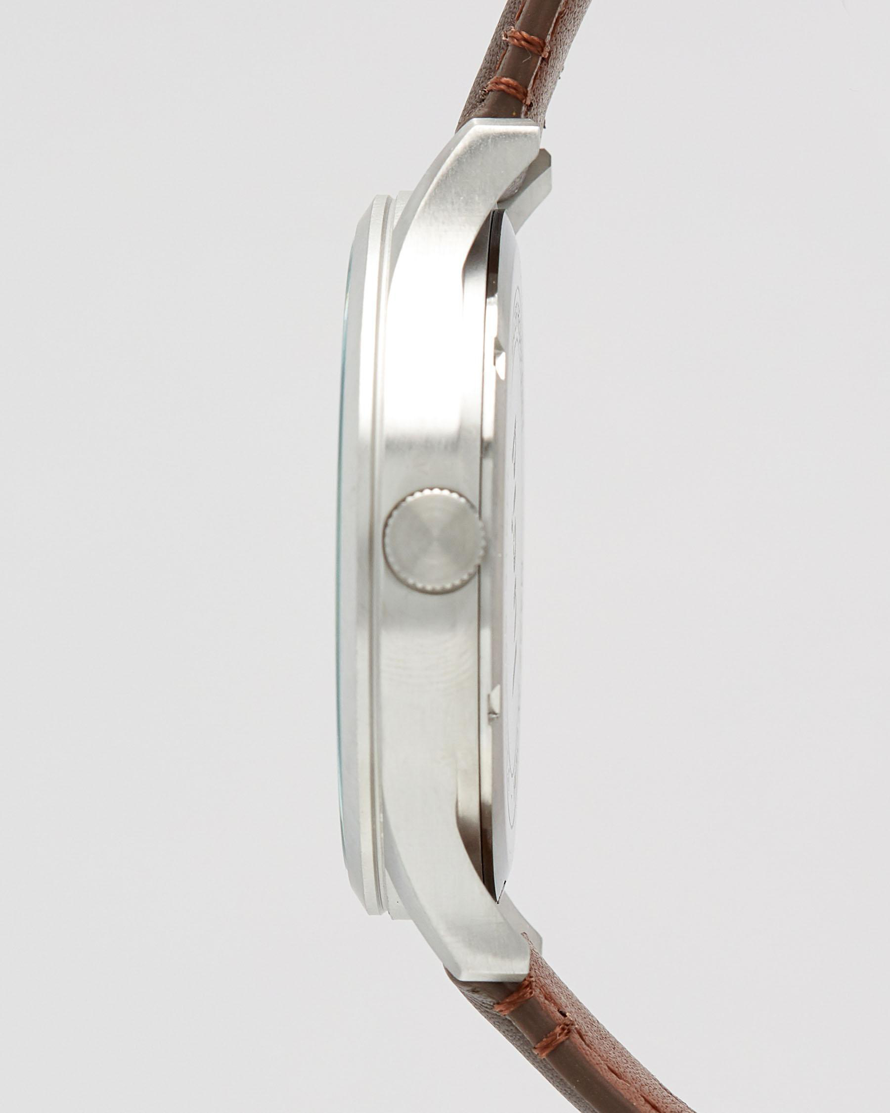 Shop Lucid Shield Leather Watch In Navy/silver/choc/gold - Fast ...