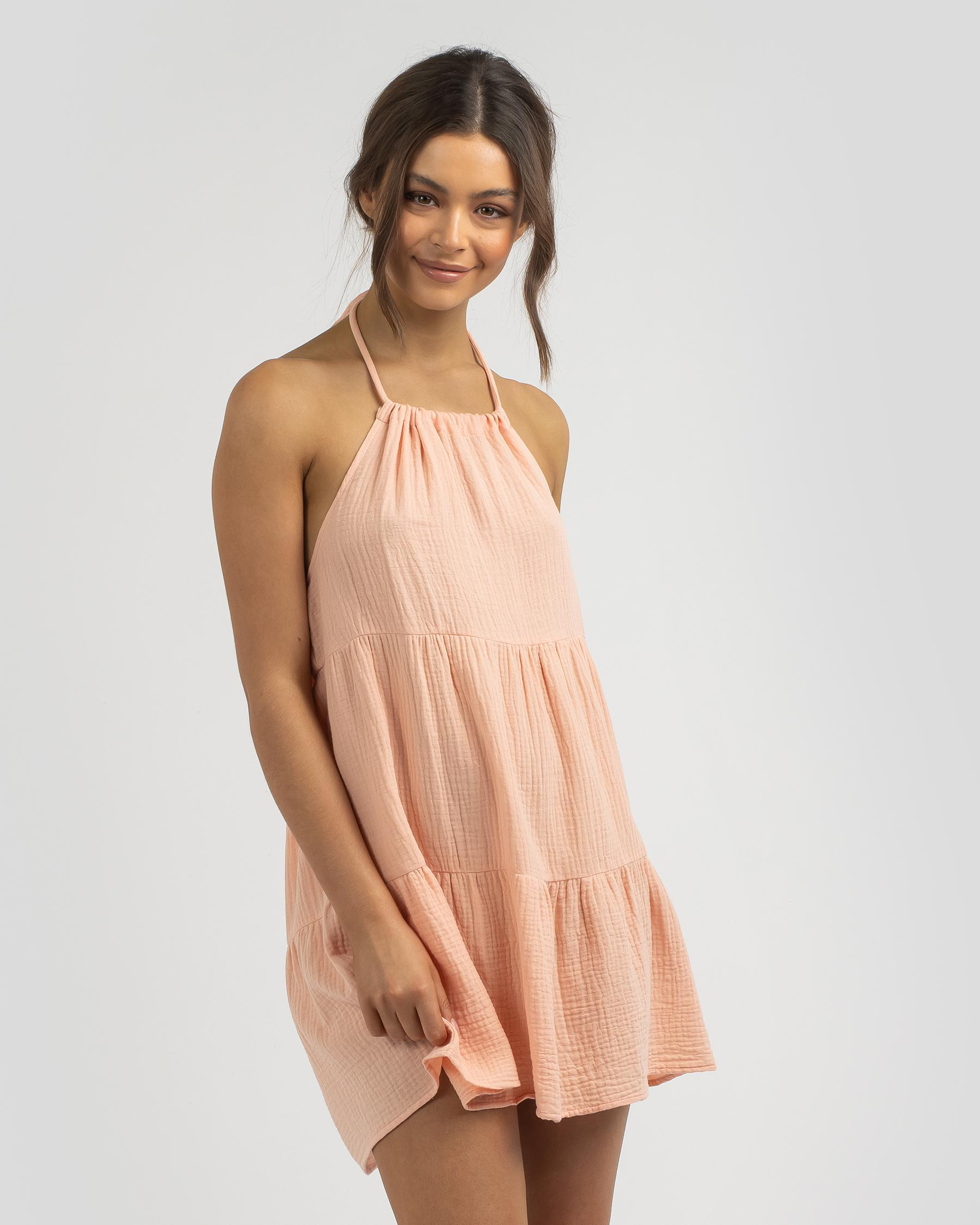 Shop Mooloola Debbie Dress In Peach - Fast Shipping & Easy Returns ...