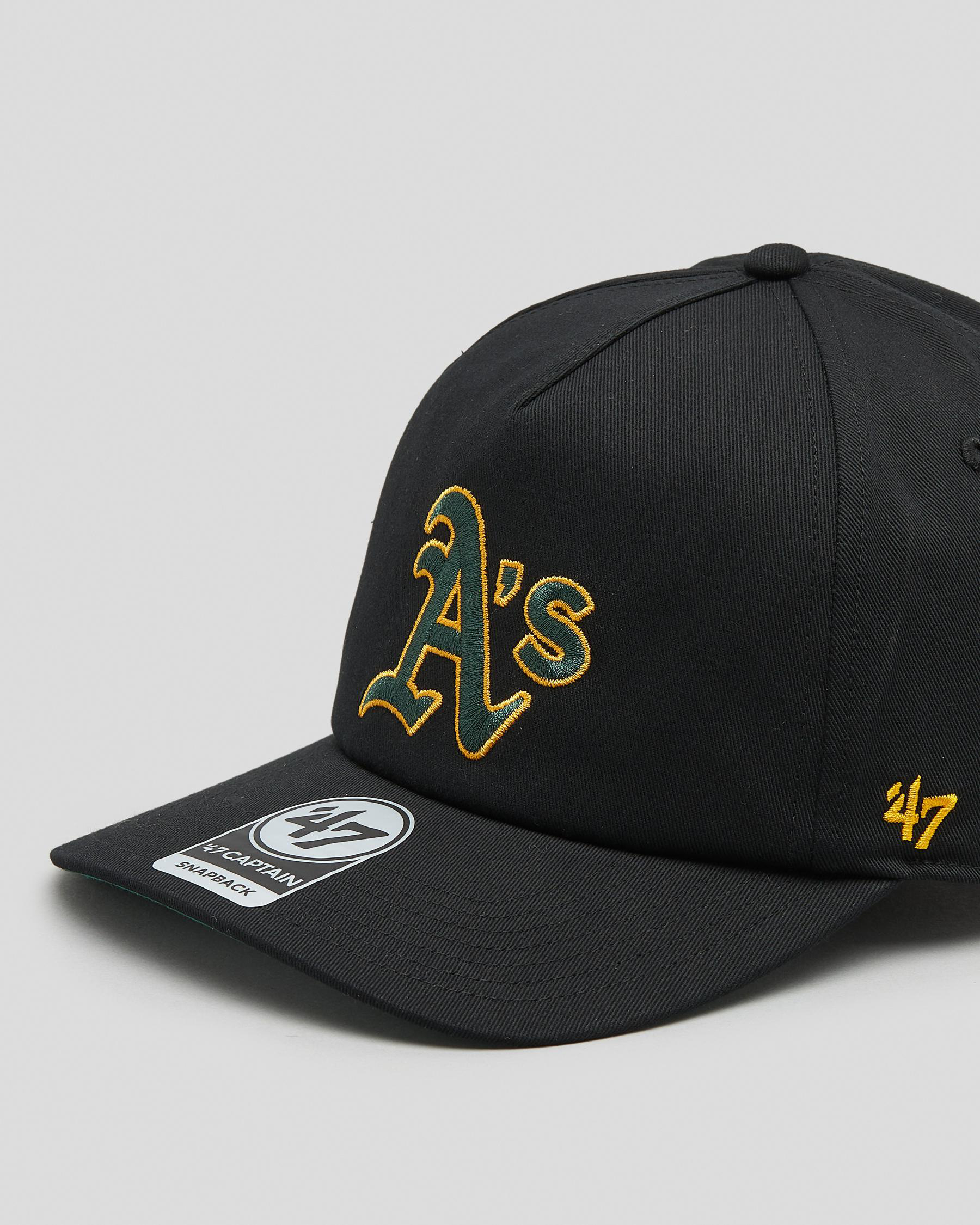 Shop Forty Seven Oakland Athletics Nantasket 47 Captain Cap In Black ...