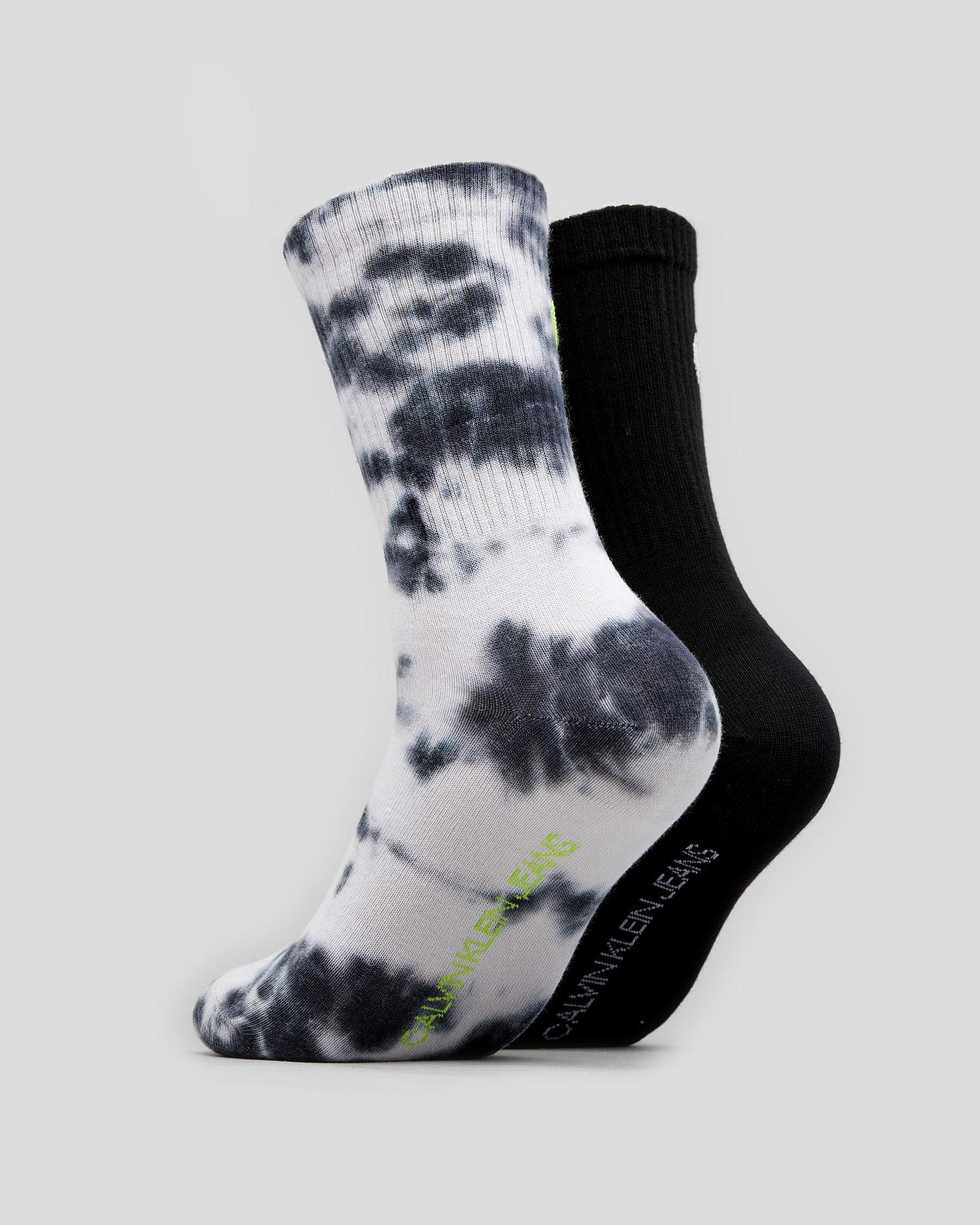 Shop Calvin Klein Womens CK Monogram Sock Pack In Black Assorted - Fast ...