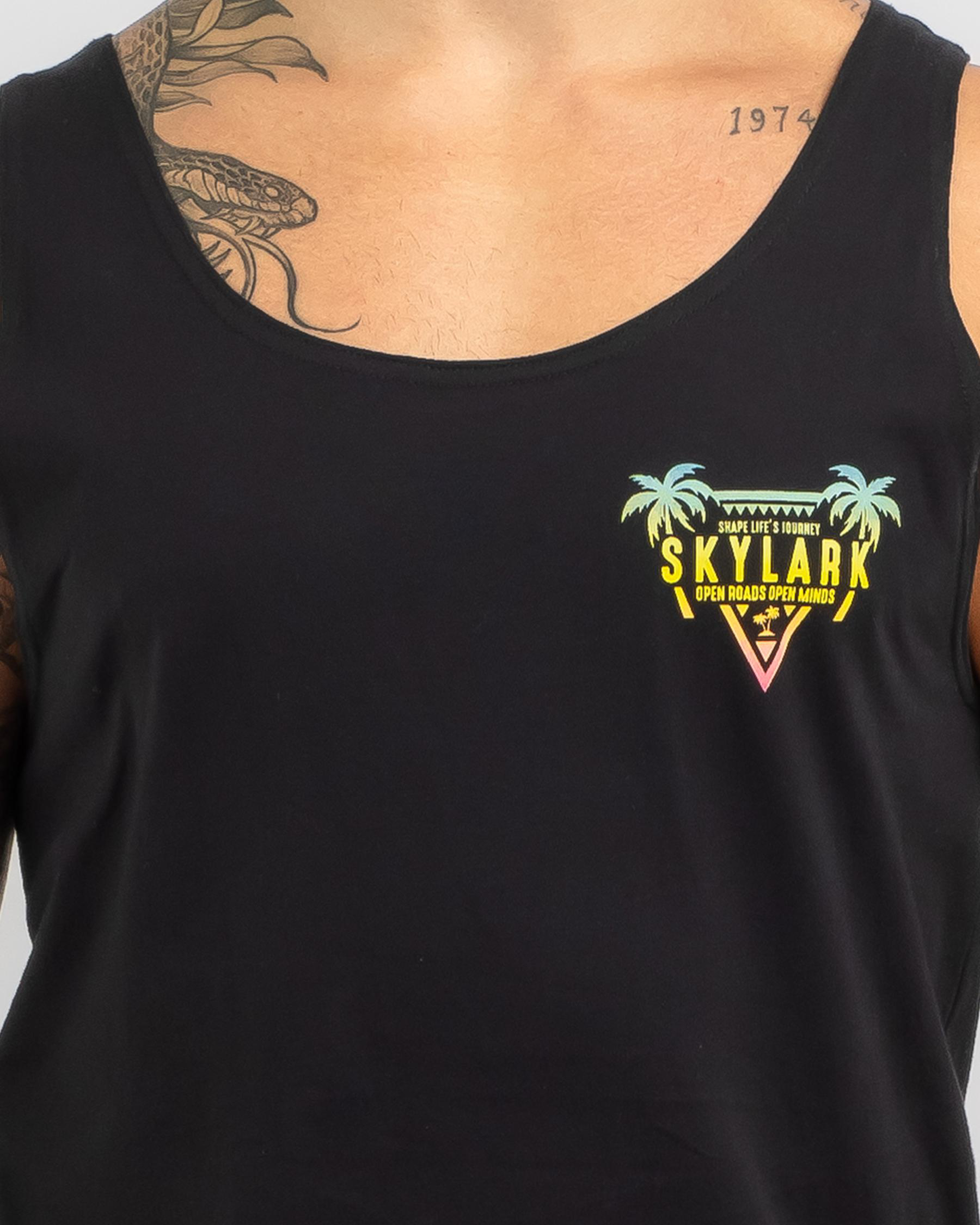 Shop Skylark Daze Off Singlet In Black - Fast Shipping & Easy Returns ...