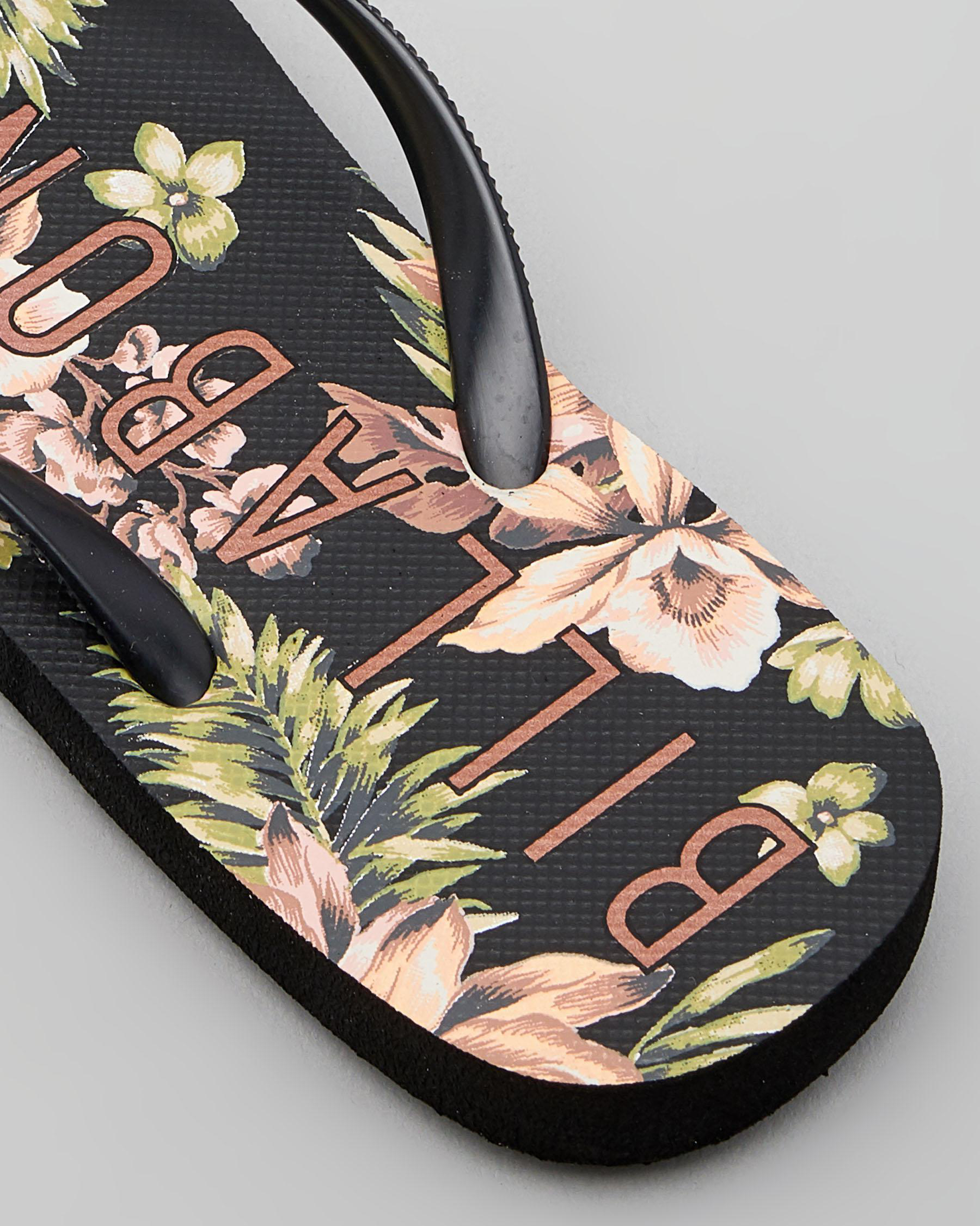 Shop Billabong Love Easy Thongs In Black - Fast Shipping & Easy Returns ...