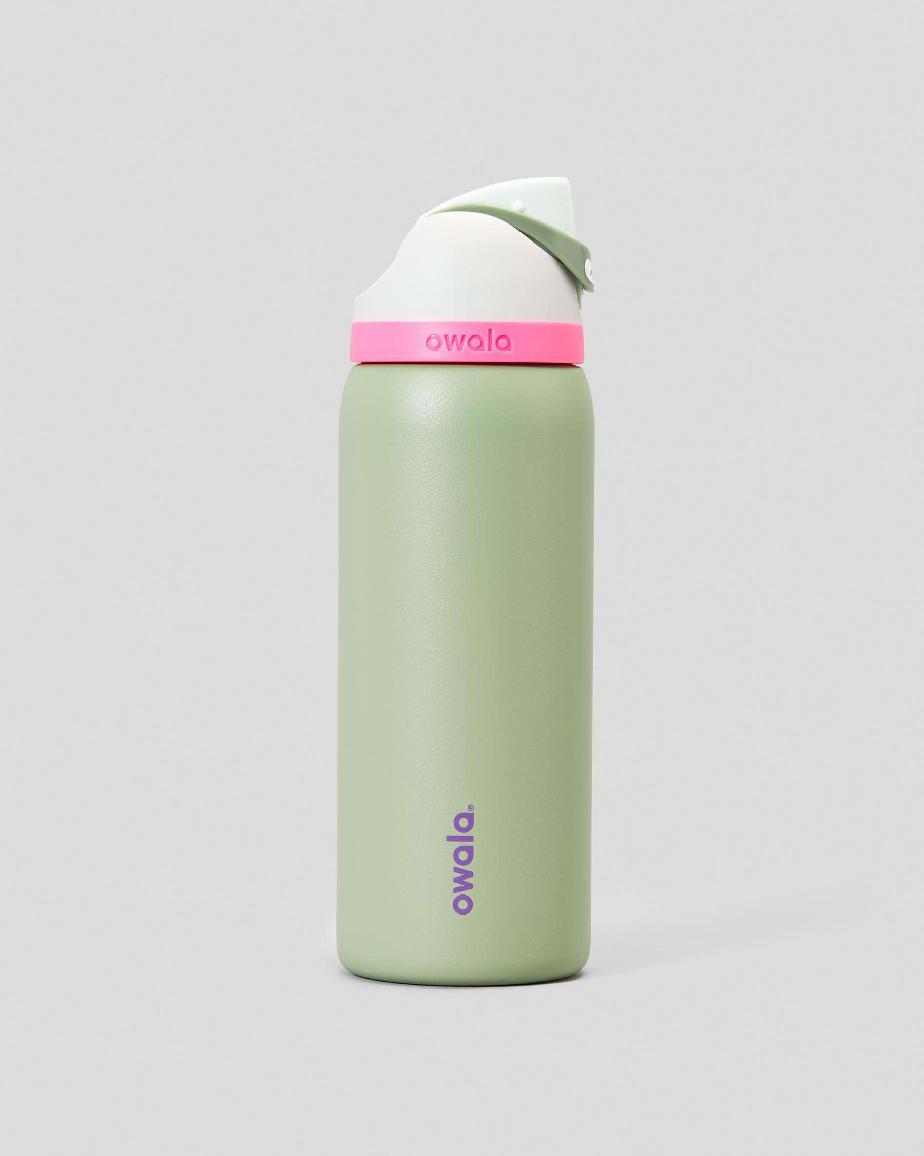 Shop Owala 32oz FreeSip Stainless Steel Water Bottle In Green/grey ...