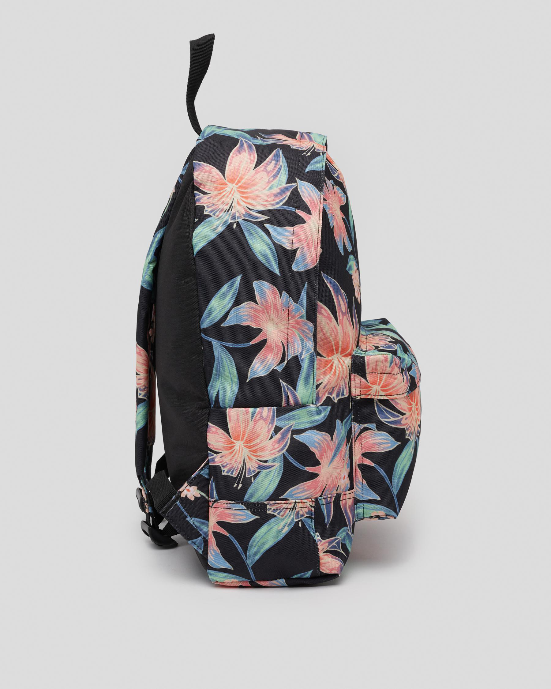 Shop Roxy Sugar Baby Backpack In Anthracite Paradise Found S - Fast ...