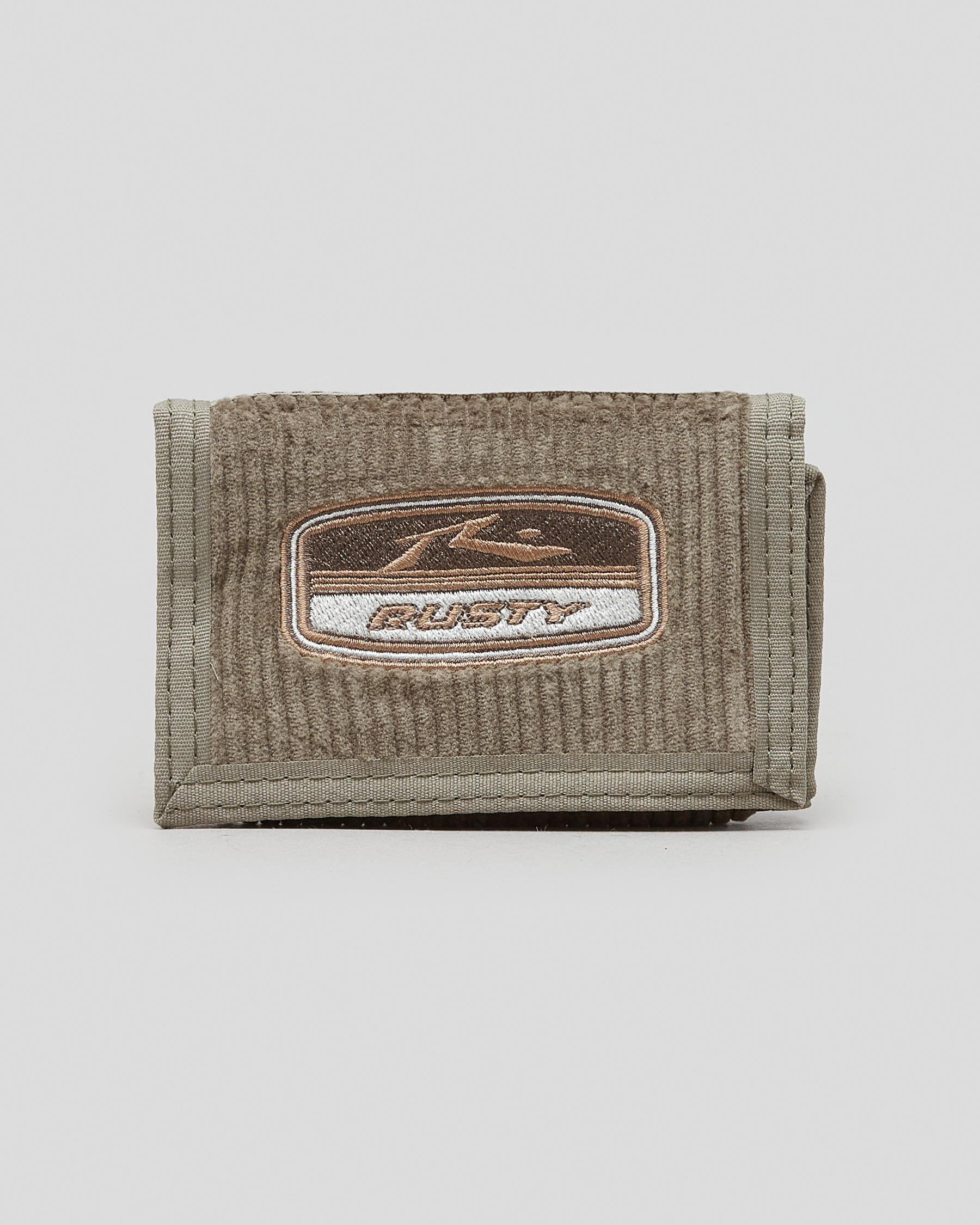 Shop Rusty Vertigo Tri-Fold Wallet In Vintage Khaki - Fast Shipping ...