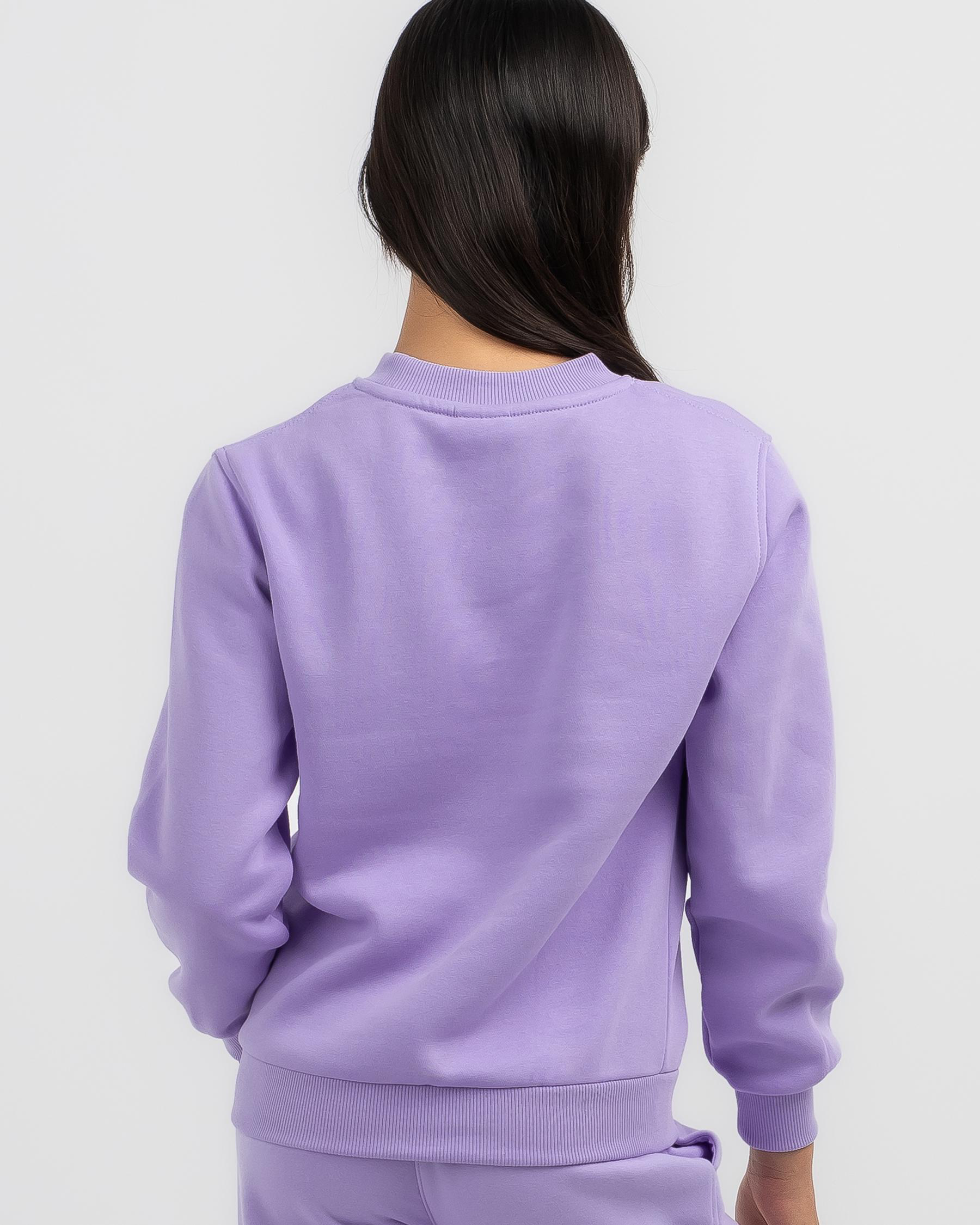 Nike Girls' Club Sweatshirt In Hydrangeas/white - FREE* Shipping & Easy ...