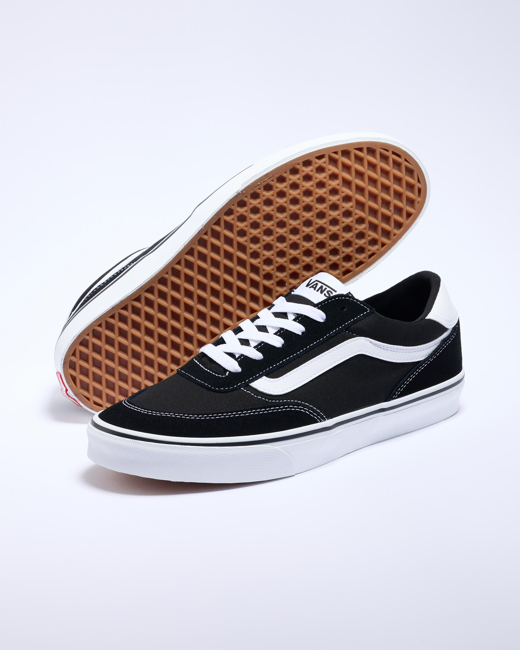 Shop Vans Brooklyn Shoes In Black/white - Fast Shipping & Easy Returns ...
