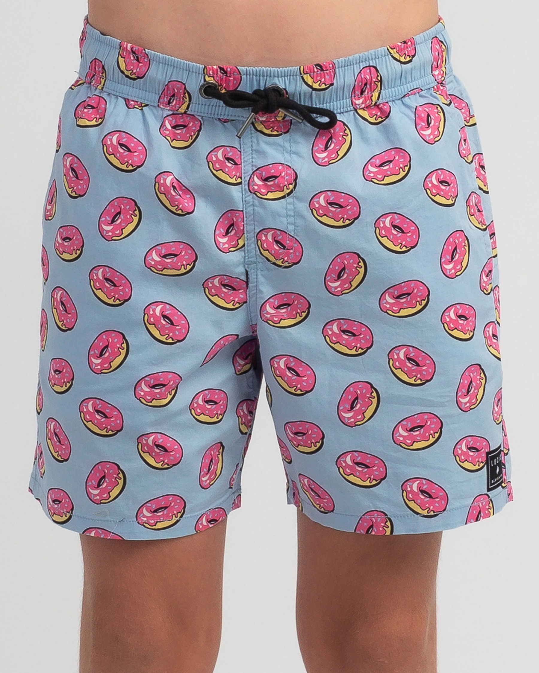 Lucid Boys' Donuts Mully Shorts In Light Blue - FREE* Shipping & Easy ...
