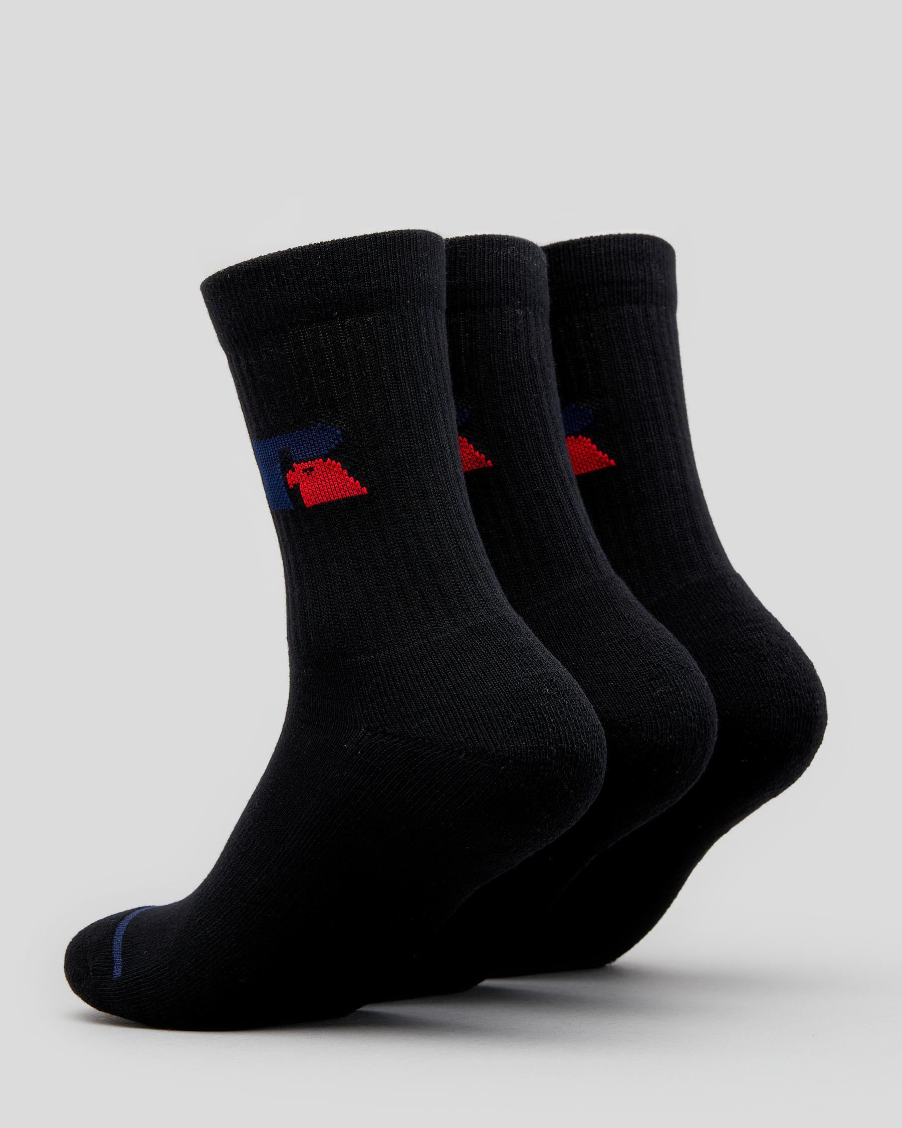 Shop Russell Athletic Boys' Russell Athletic Classic Socks 3 Pack In ...