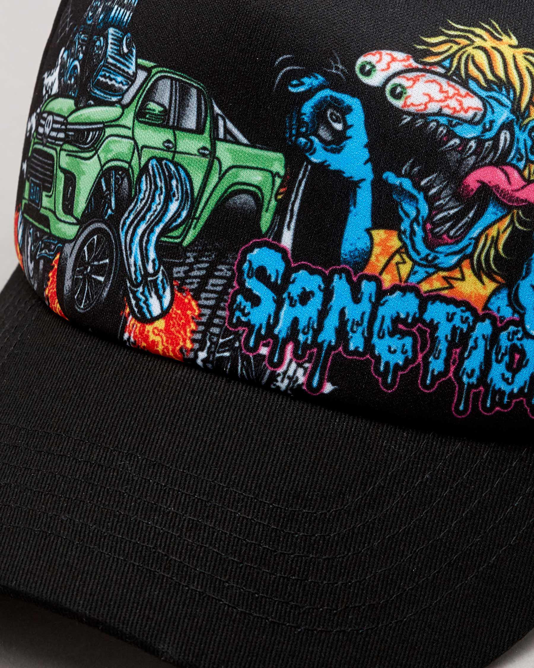 Shop Sanction Boys' Pickup Trucker Cap In Black - Fast Shipping & Easy ...